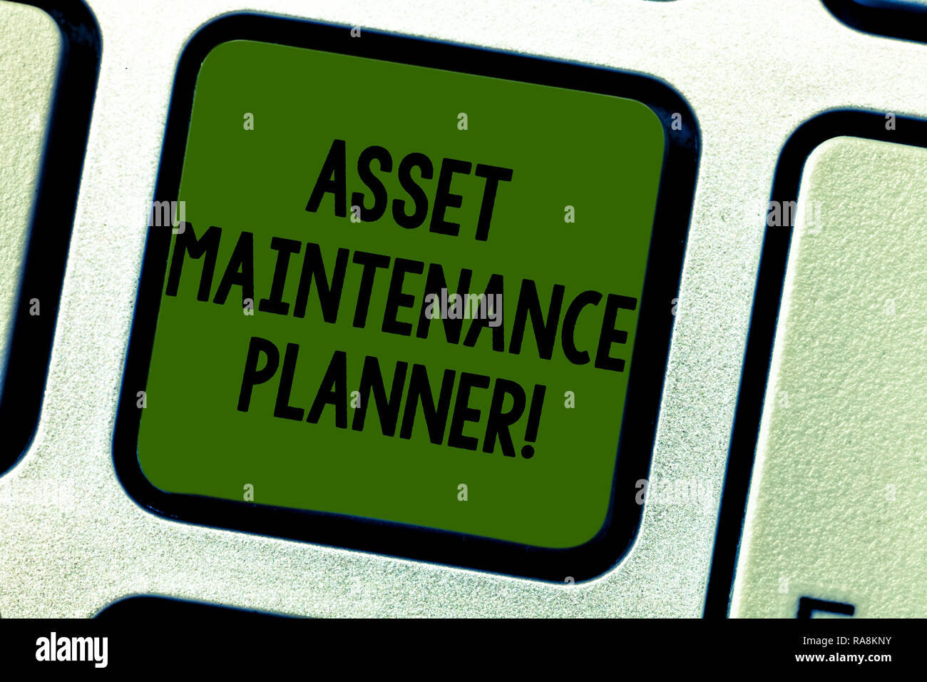 Writing note showing Asset Maintenance Planner. Business photo ...