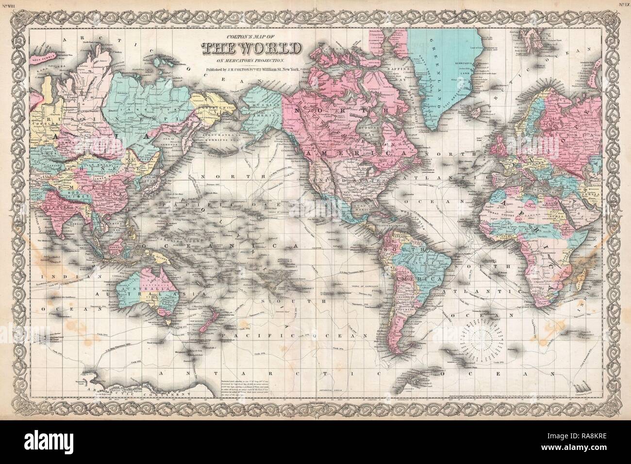 Mercator Projection Map High Resolution Stock Photography and Images ...