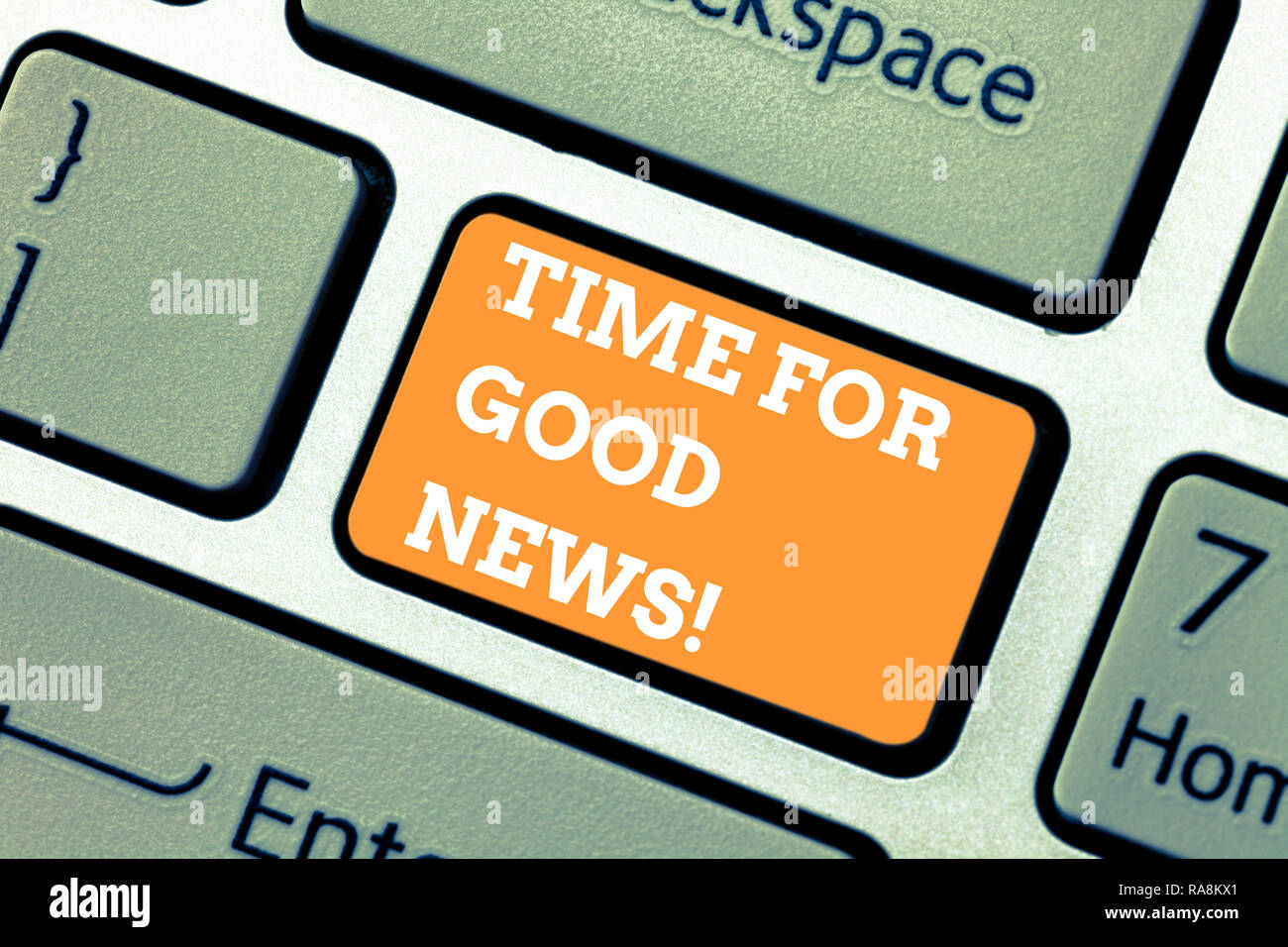 Writing note showing Time For Good News. Business photo showcasing ...