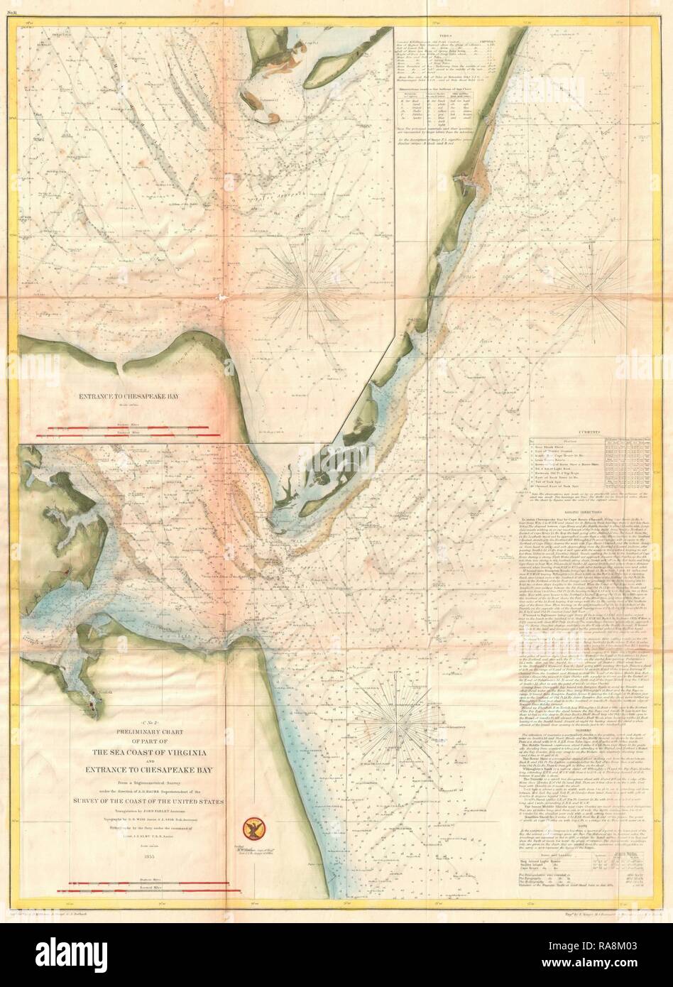 Old map of chesapeake bay hi-res stock photography and images - Alamy