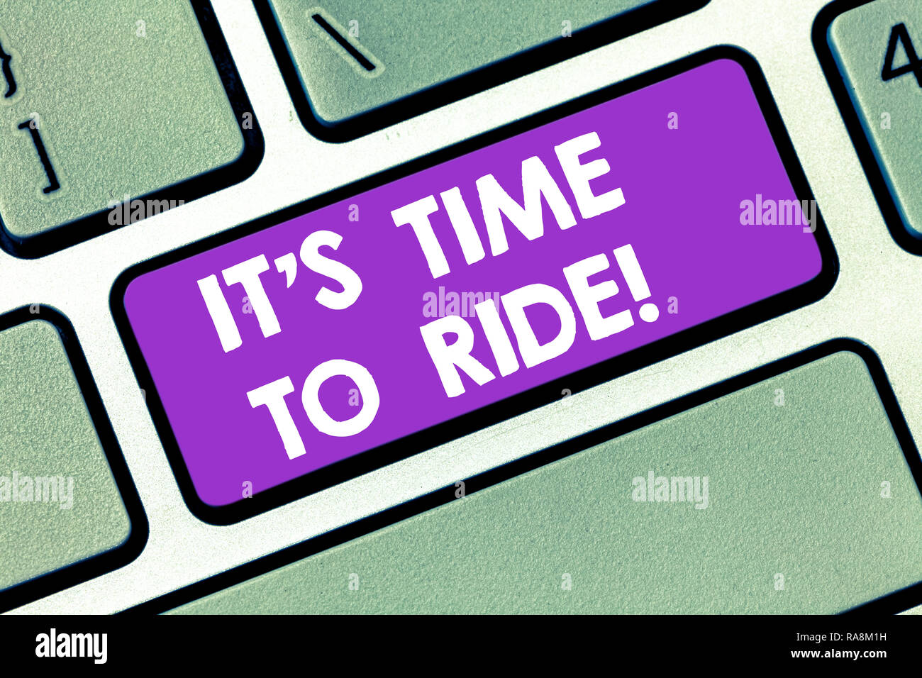 Handwriting text It S Is Time To Ride. Concept meaning Relaxing moment ...