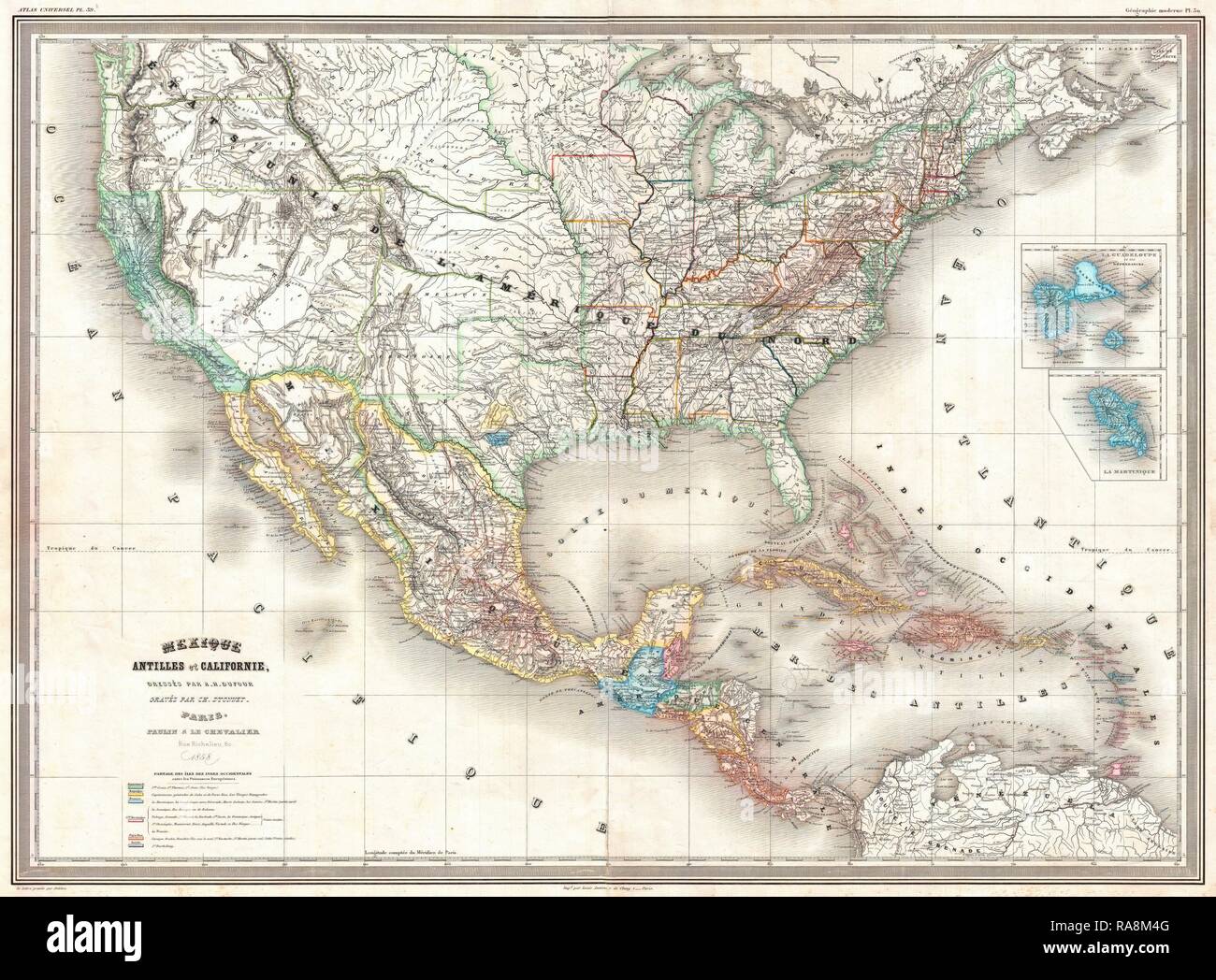 1858 world map hi-res stock photography and images - Alamy
