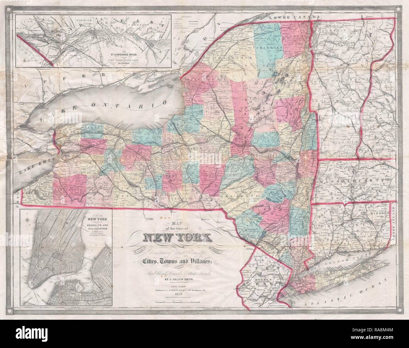1858 world map hi-res stock photography and images - Alamy