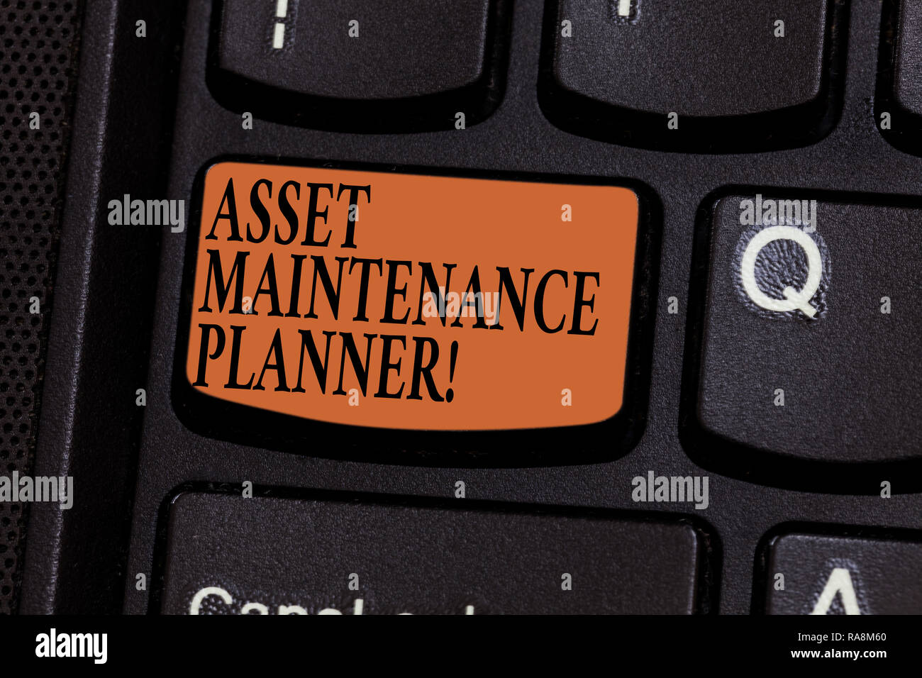 Writing note showing Asset Maintenance Planner. Business photo ...