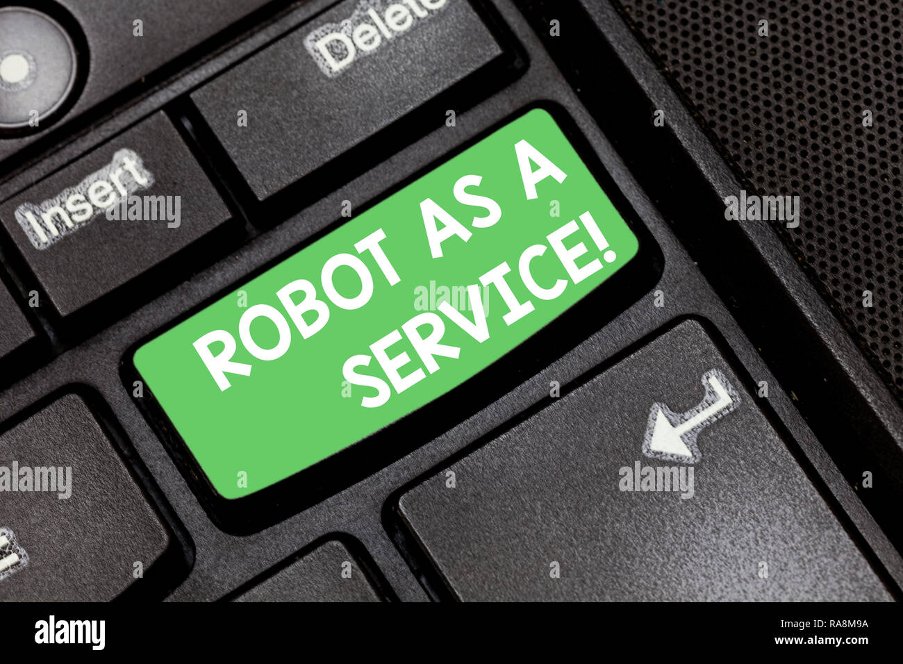 Handwriting text Robot As A Service. Concept meaning Artificial ... Handwriting text Robot As A Service. Concept meaning Artificial ...