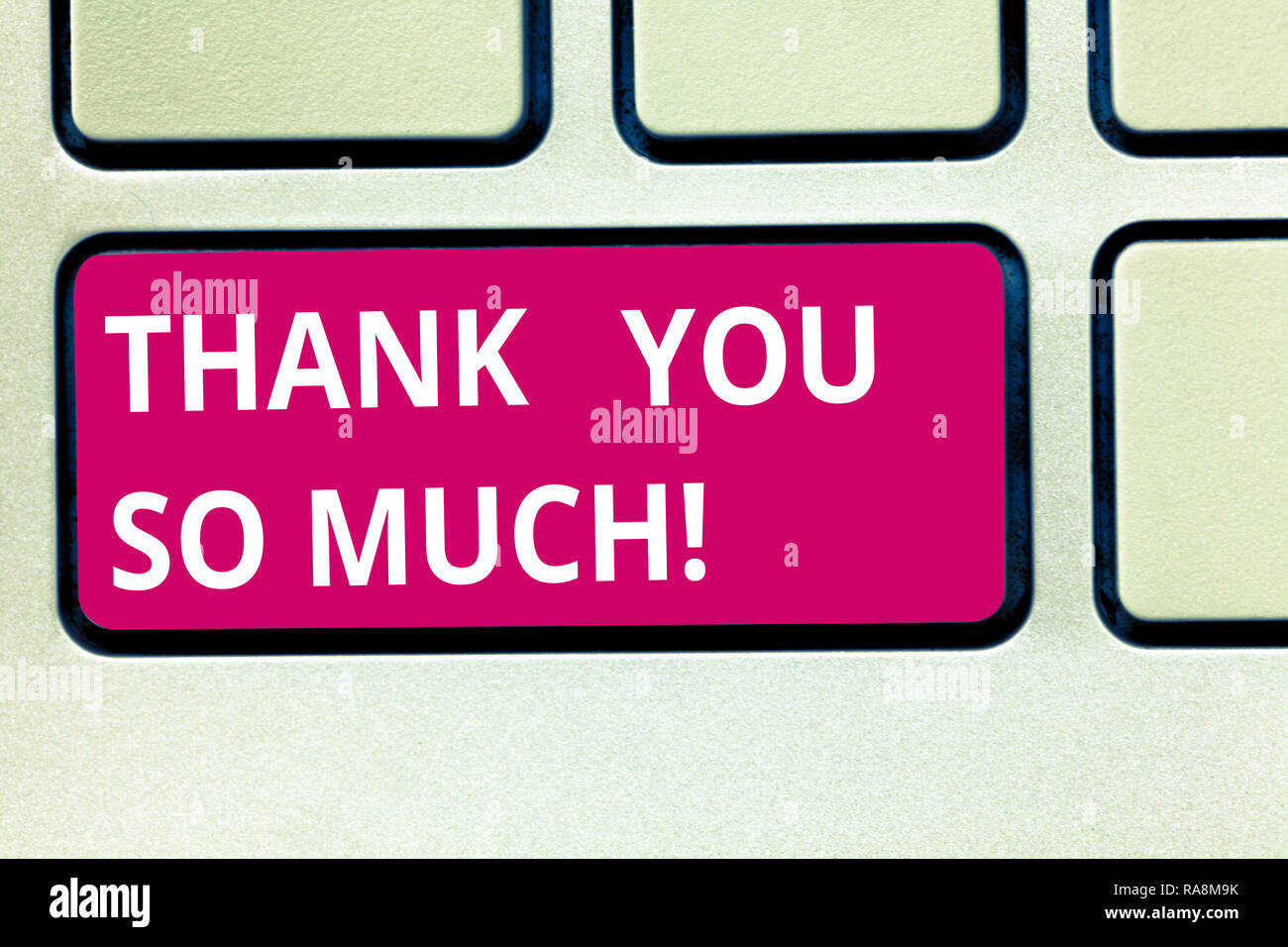 Text sign showing Thank You So Much. Conceptual photo Expression of ...