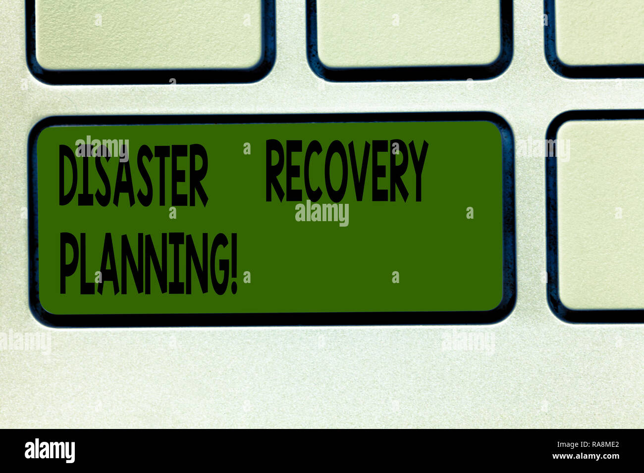 Writing note showing Disaster Recovery Planning. Business photo ...