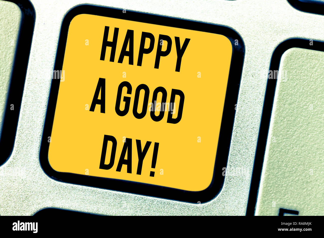 Conceptual hand writing showing Happy A Good Day. Business photo text ...