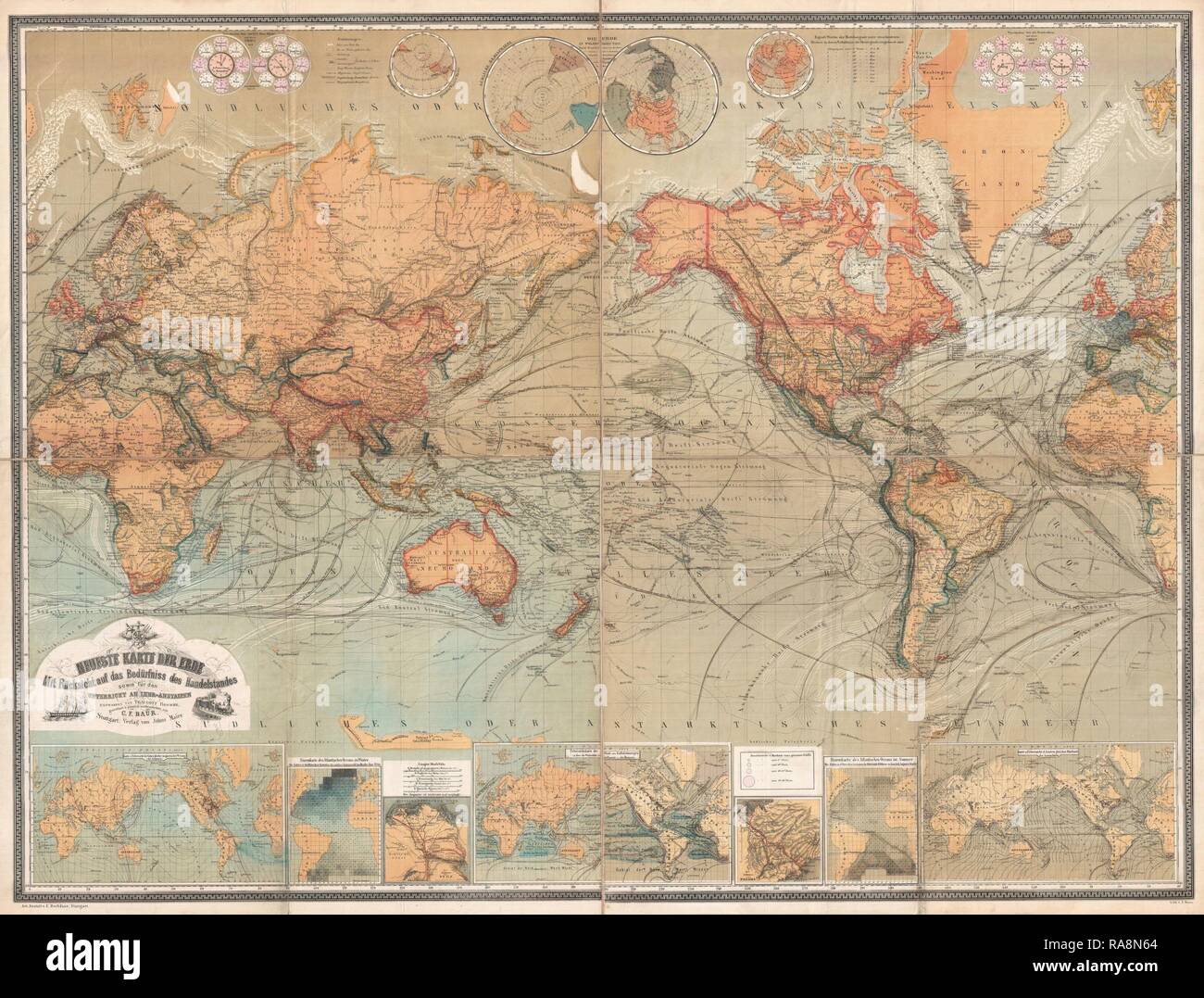 Mercator world map hi-res stock photography and images - Alamy