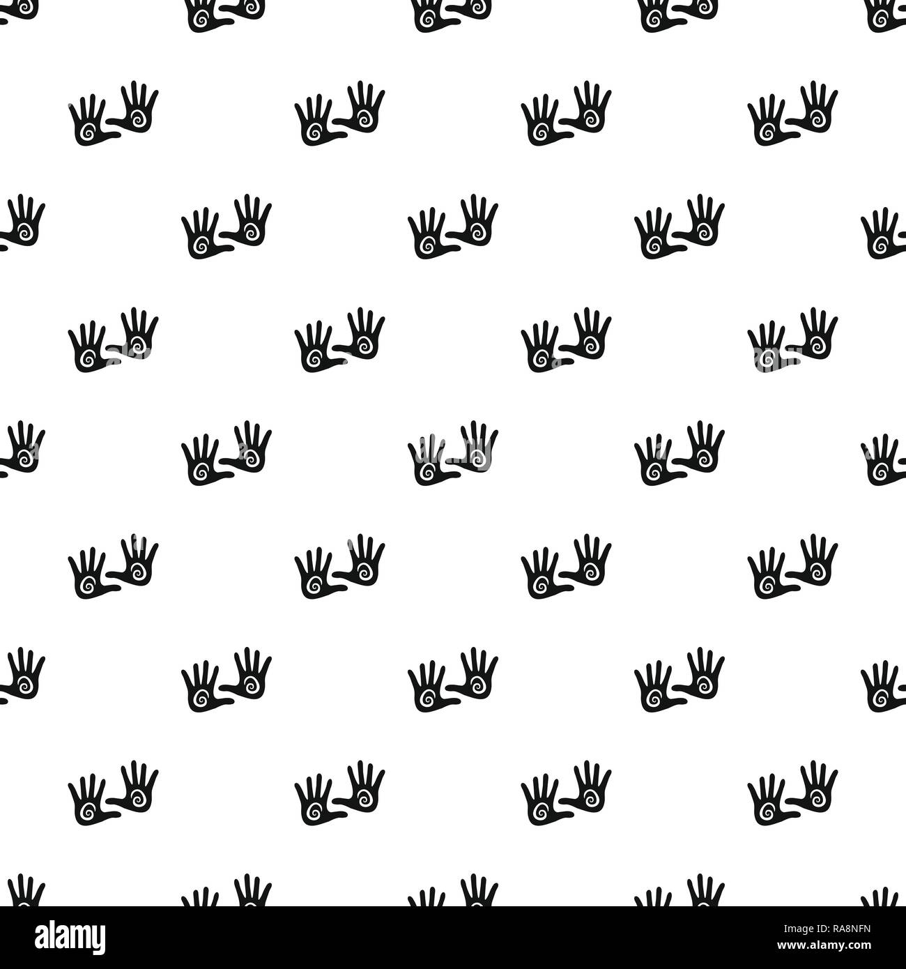 Hand pattern vector seamless Stock Vector Image & Art - Alamy