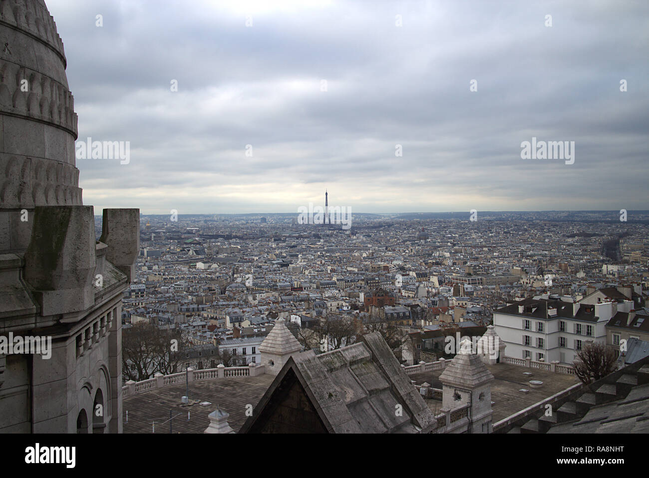 View over Paris, roofs, France Stock Photo - Alamy