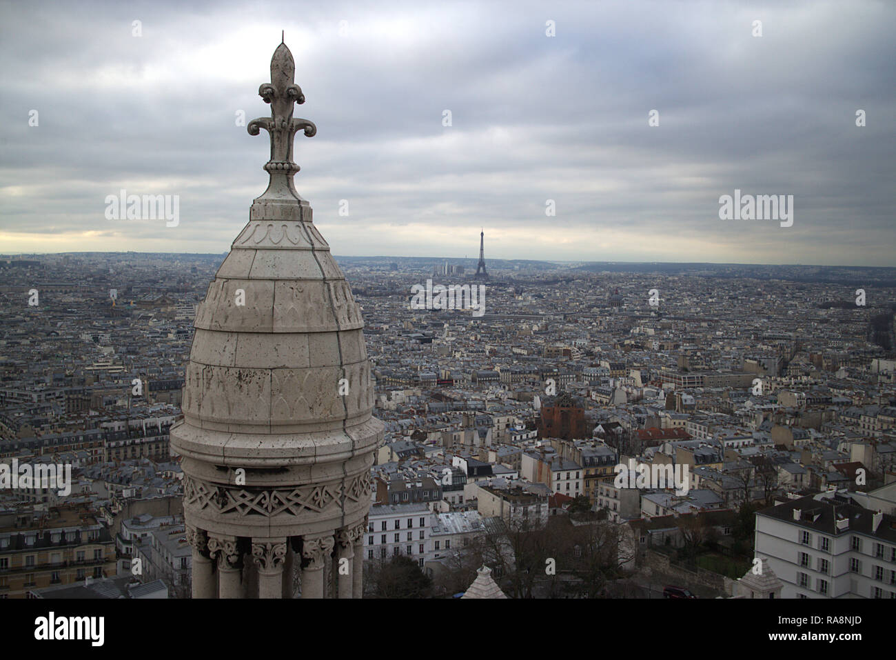 View over Paris, roofs, France Stock Photo - Alamy