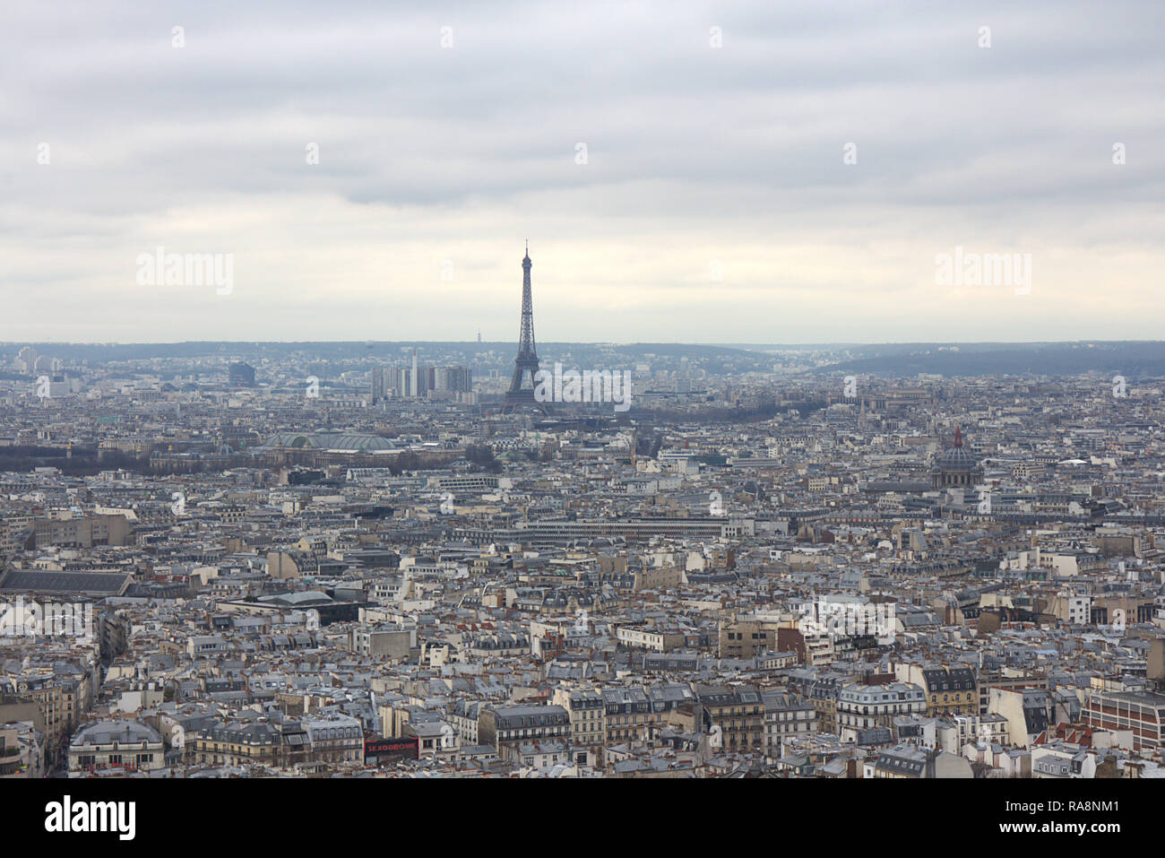 View over Paris, roofs, France Stock Photo - Alamy