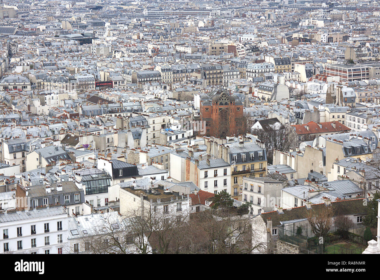 View over Paris, roofs, France Stock Photo - Alamy