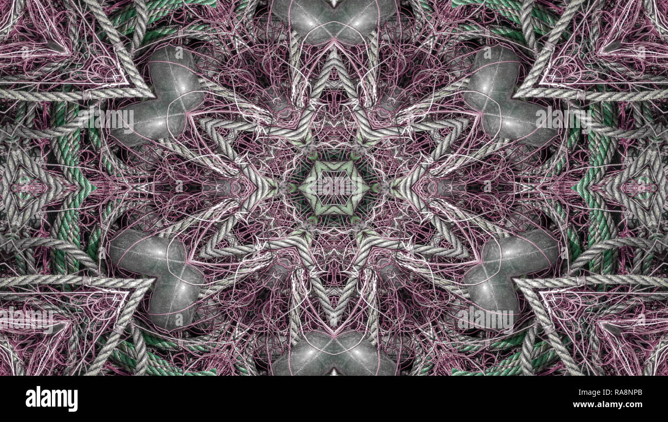 Abstract Fishnet and Fishing Lines Concept Symmetric Pattern Ornamental ...