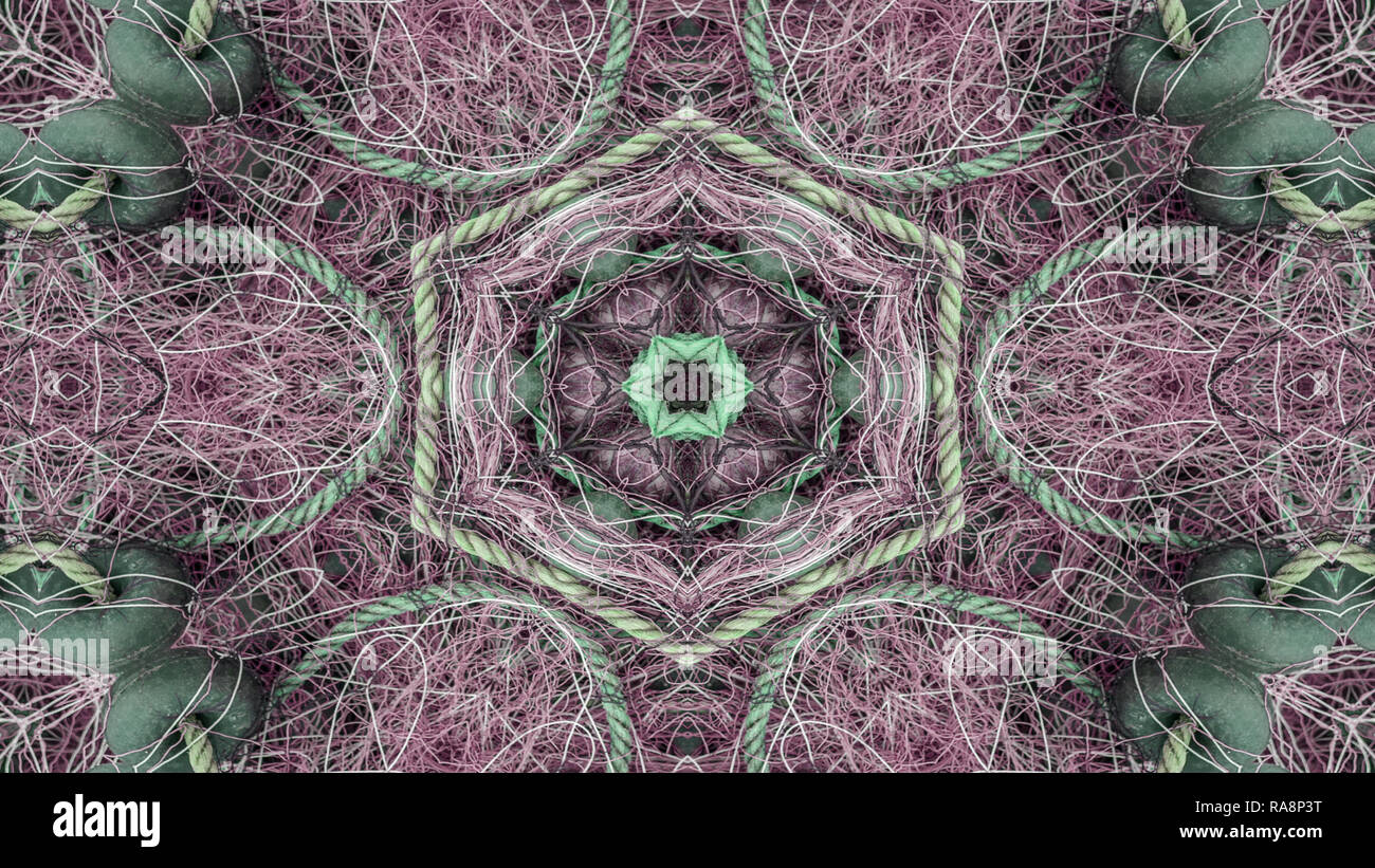 Abstract Fishnet and Fishing Lines Concept Symmetric Pattern Ornamental ...