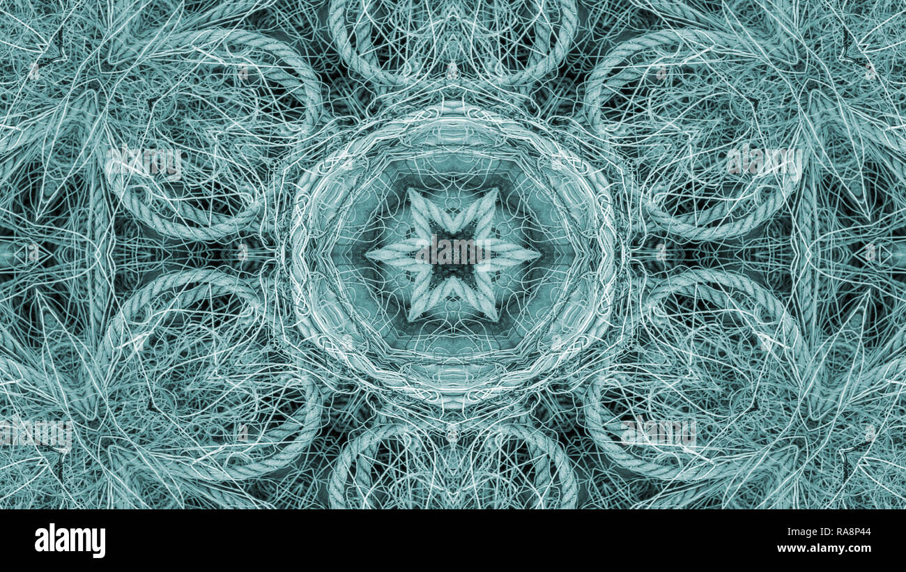 Abstract Fishnet and Fishing Lines Concept Symmetric Pattern Ornamental ...