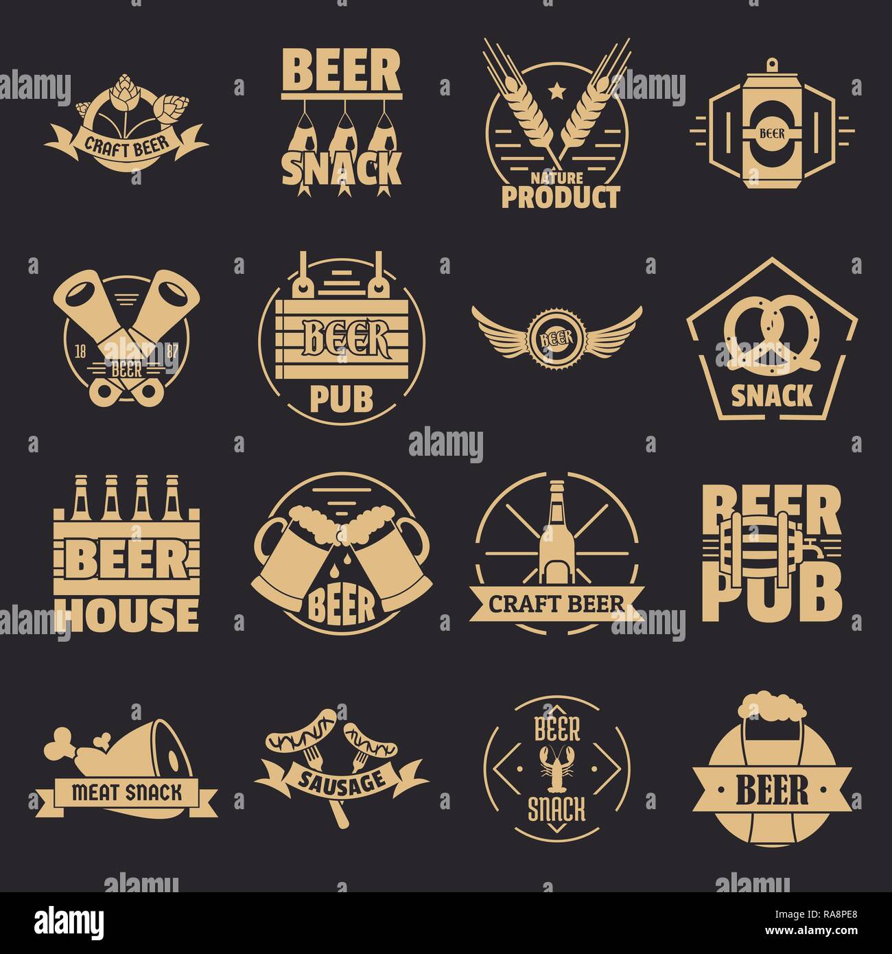 Simple Beer Vector High Resolution Stock Photography and Images - Alamy