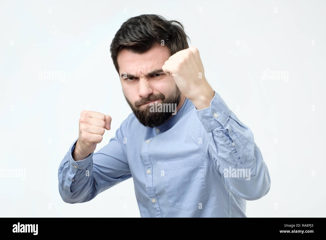Fighting yourself hi-res stock photography and images - Alamy