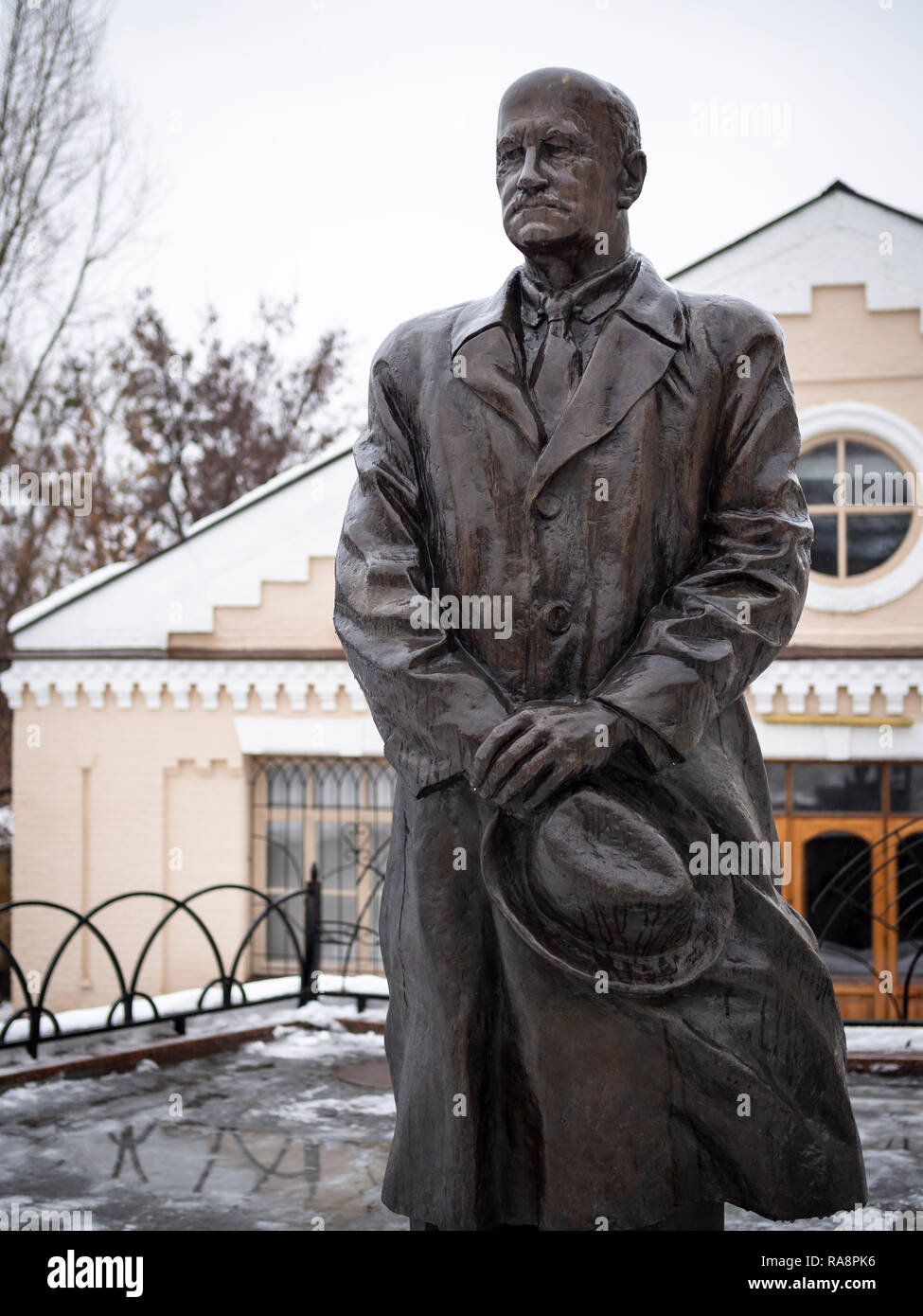 KIEV, UKRAINE-DECEMBER 28, 2018: Monument to Igor Sikorsky by M ...