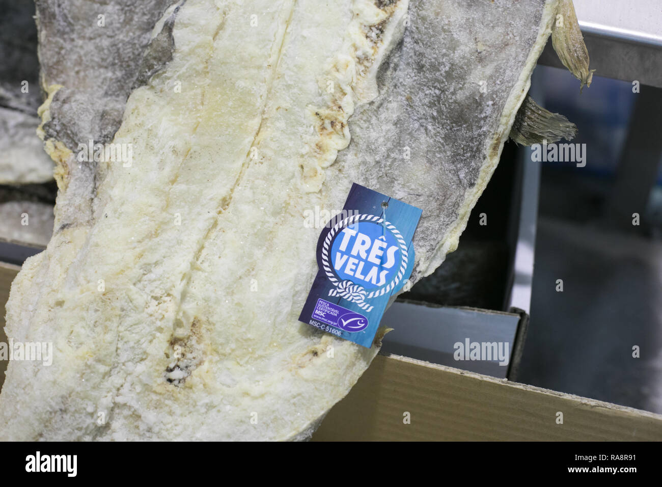 Traditional salted and dried cod at Riberalves a major producer of both ...