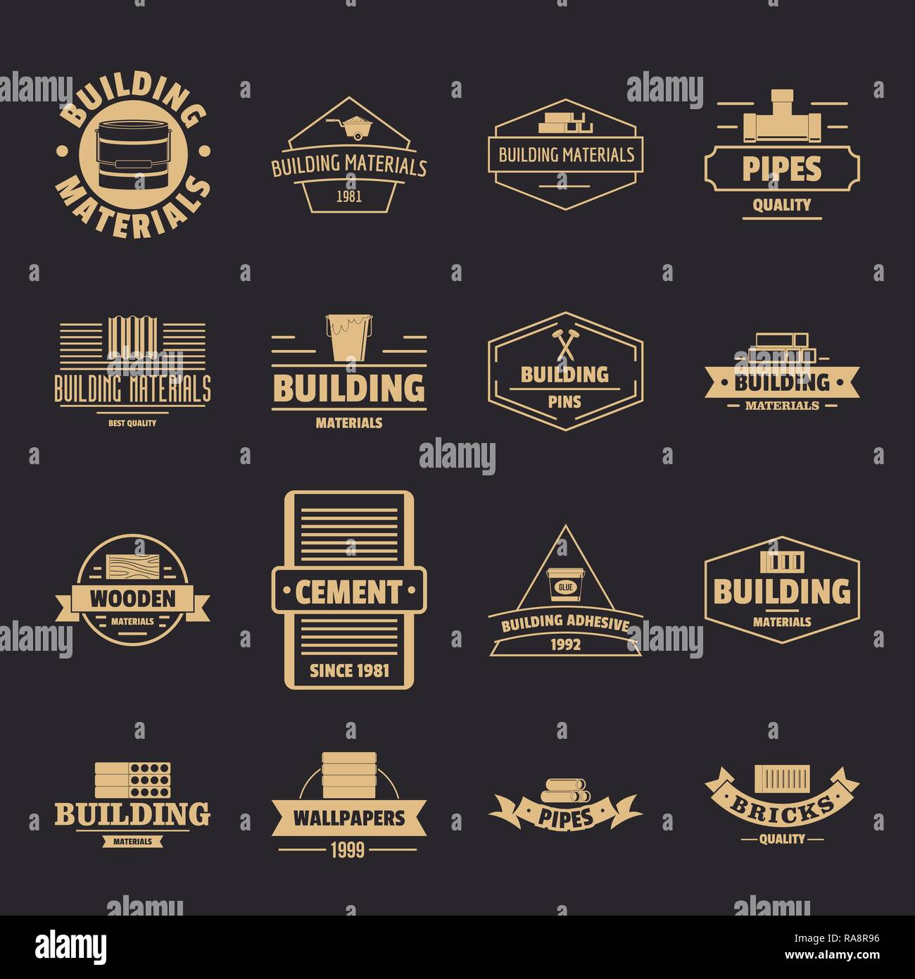 Black slate tiles Stock Vector Images - Alamy