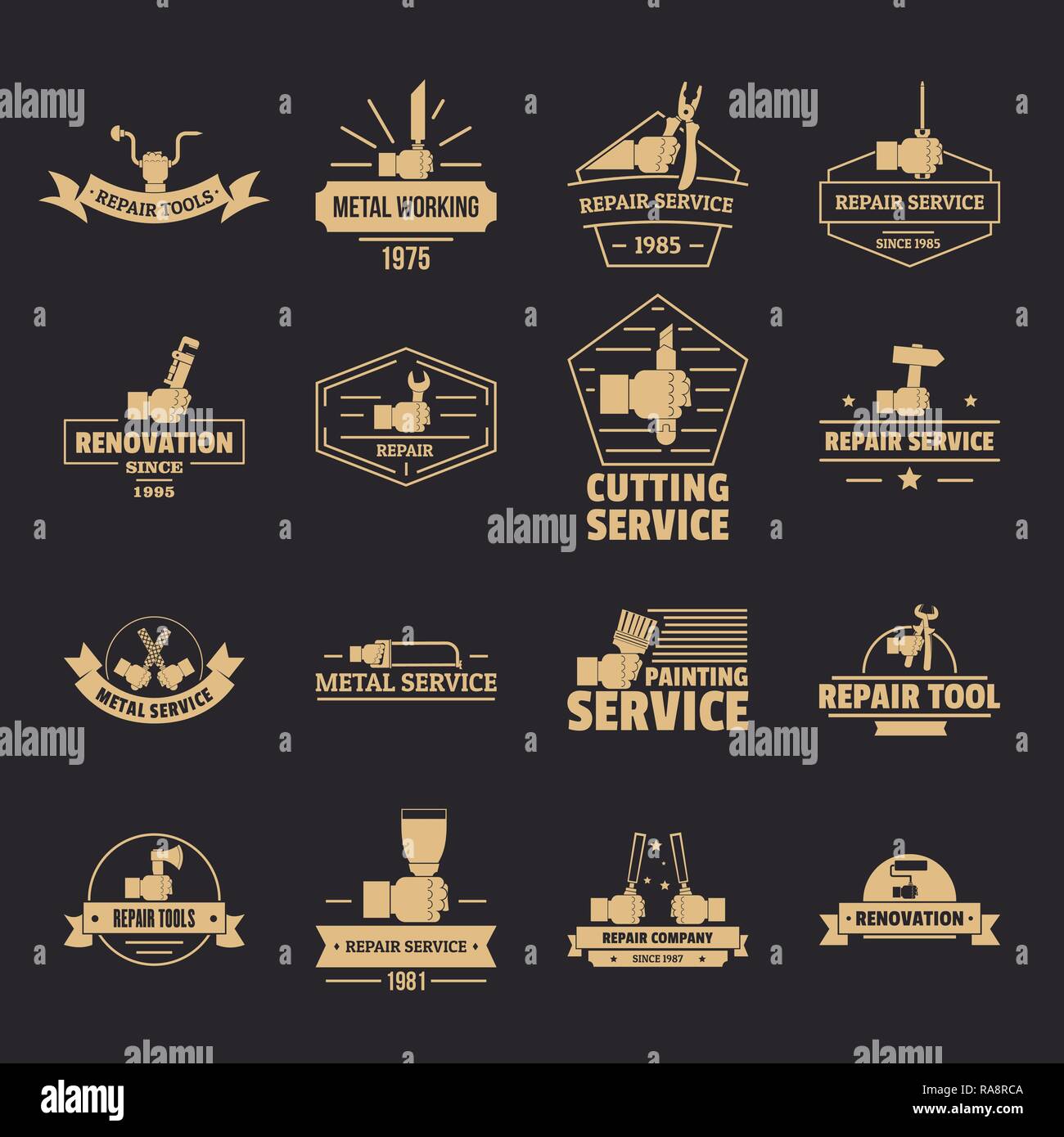 Tool Logo Stock Vector Images - Alamy