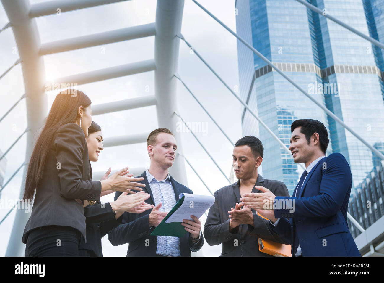 Hand clap greeting hi-res stock photography and images - Alamy
