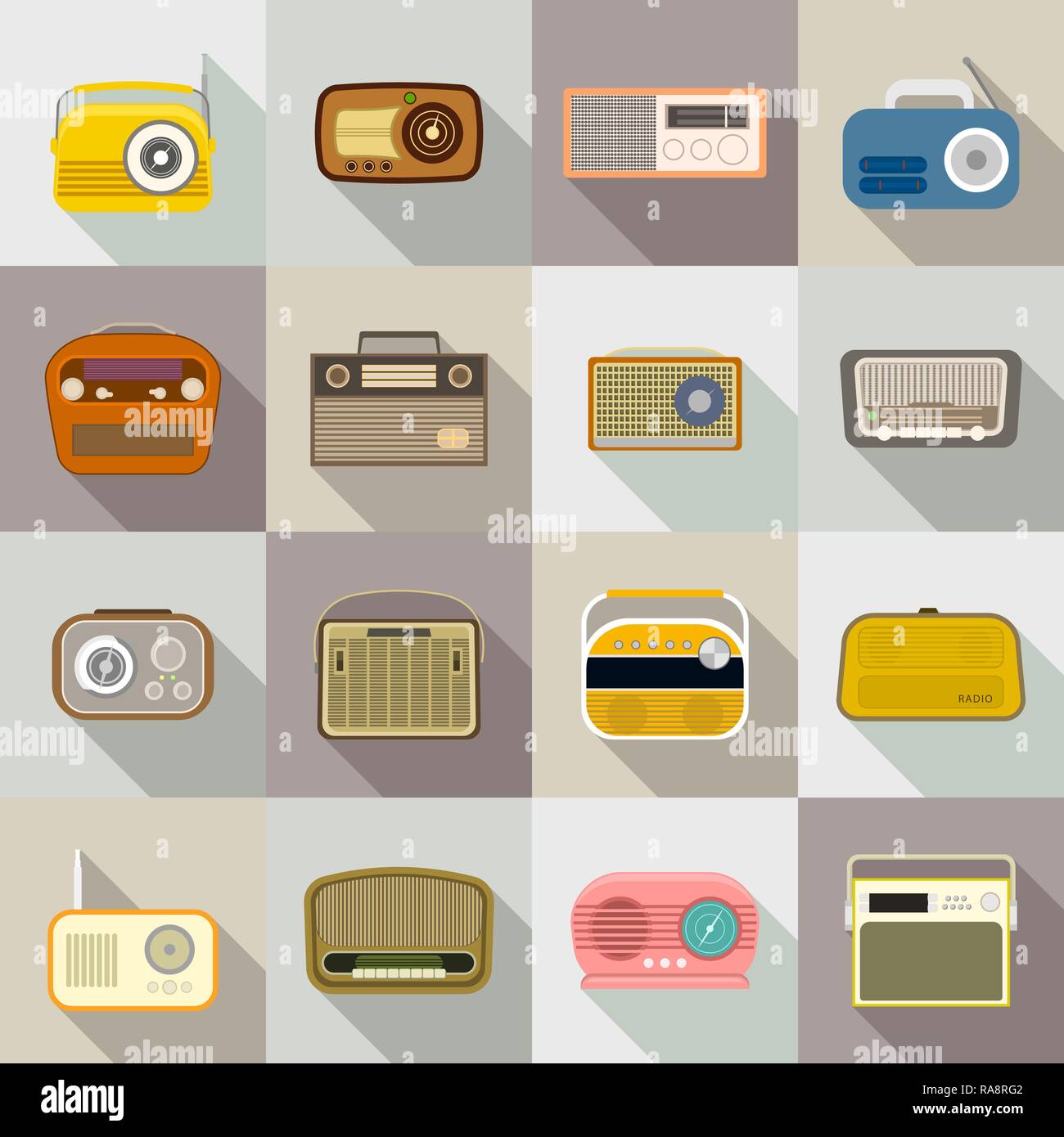 School radio broadcast Stock Vector Images - Alamy