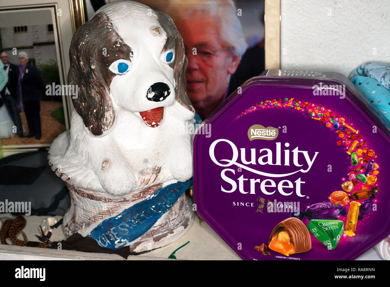 Box of Quality Street sweets Stock Photo - Alamy