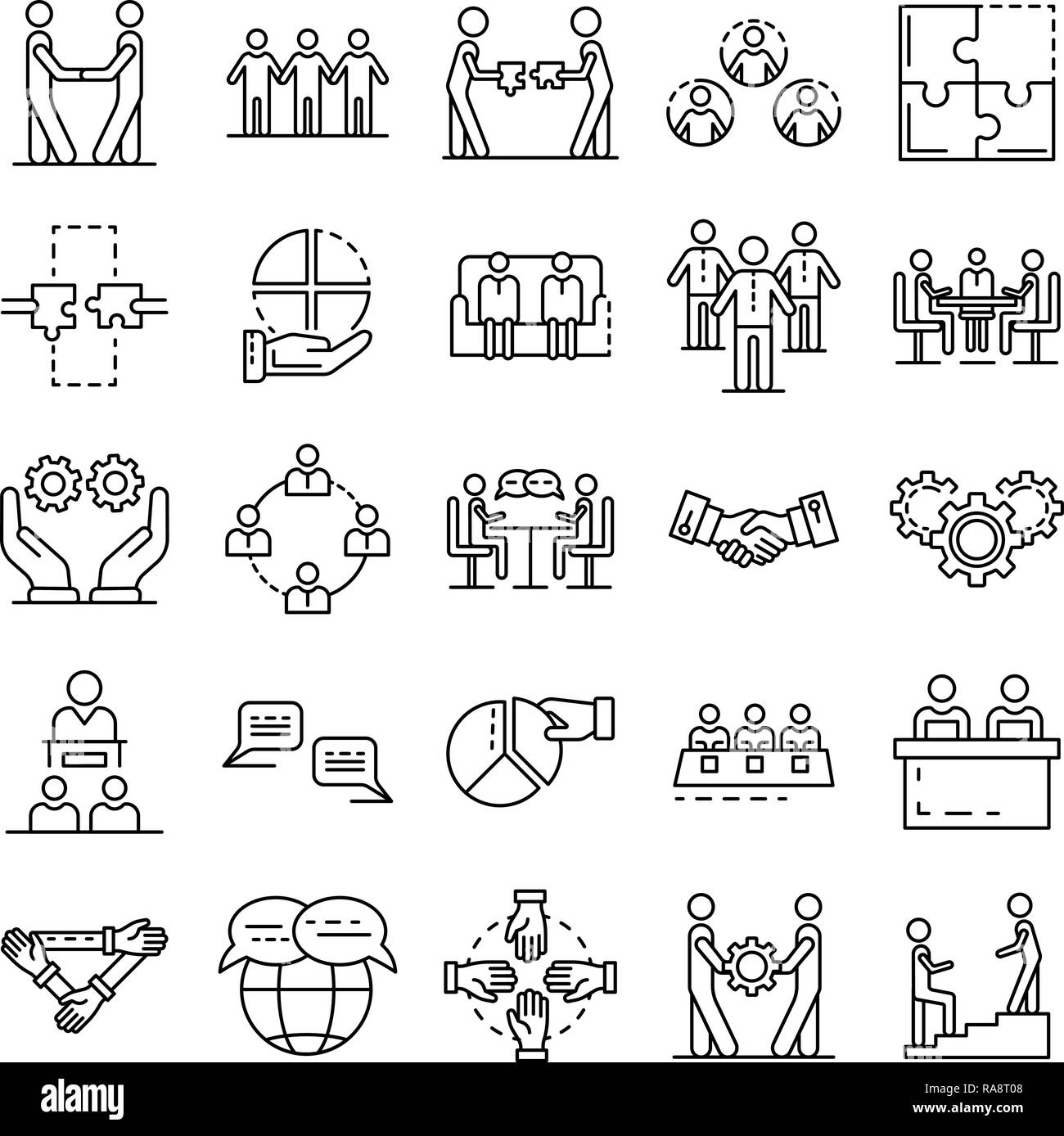 Workforce cohesion Stock Vector Images - Alamy