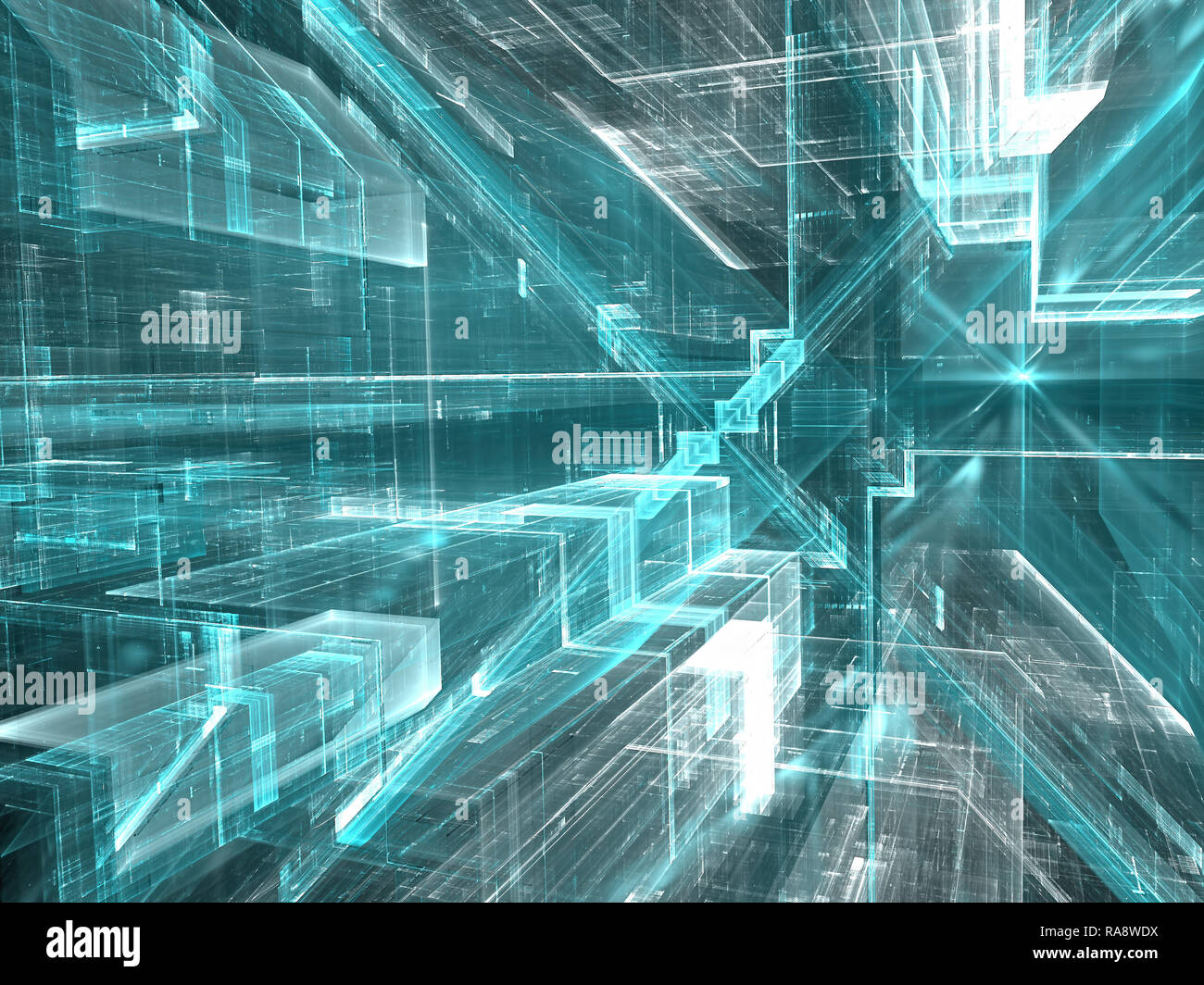 Abstract background with futuristic structure - digitally genera Stock ...