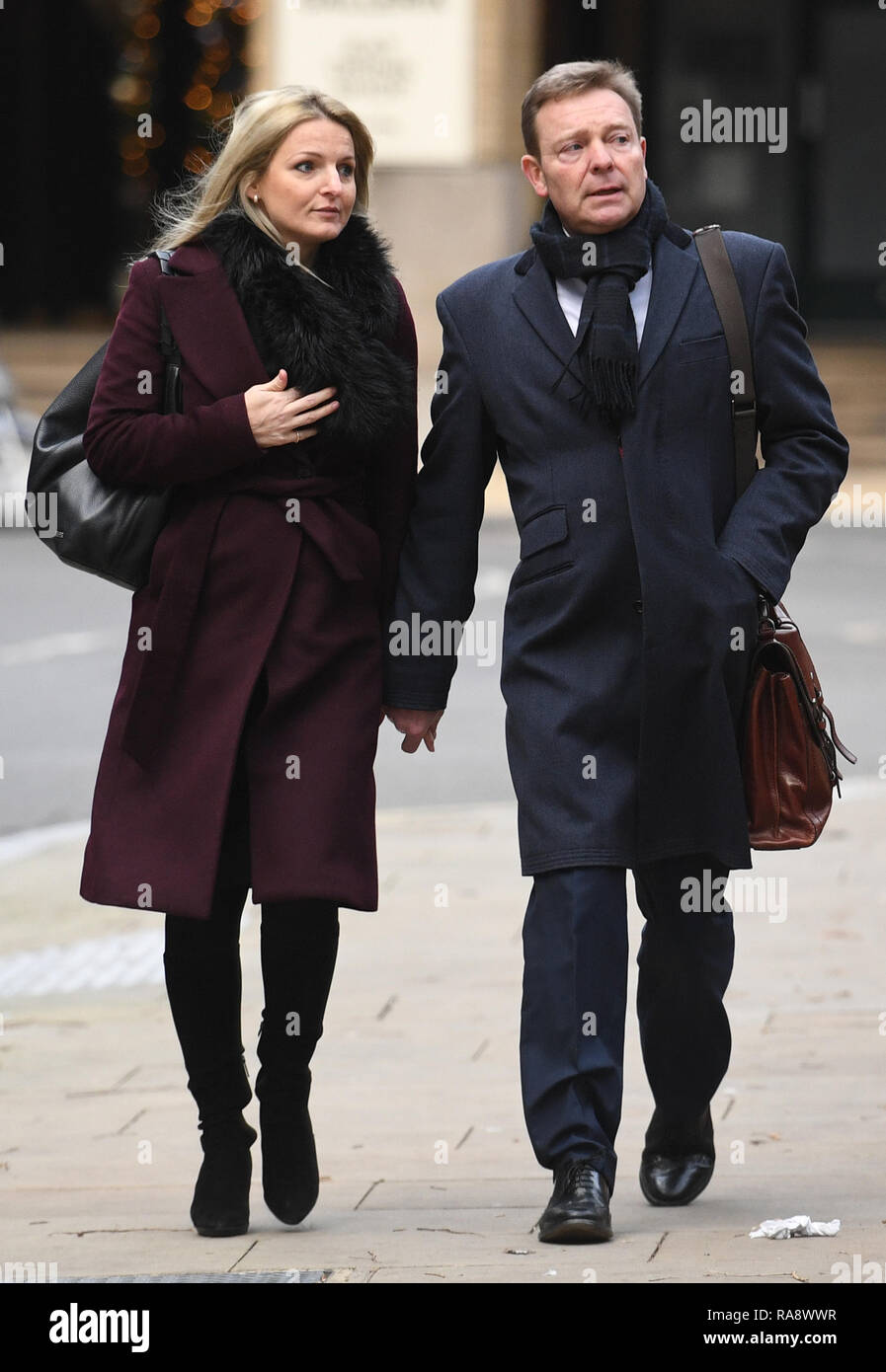 Conservative MP Craig Mackinlay with his wife Kati arrive at Southwark ...