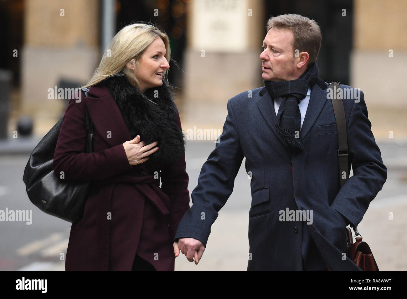 Conservative MP Craig Mackinlay with his wife Kati arrive at Southwark ...