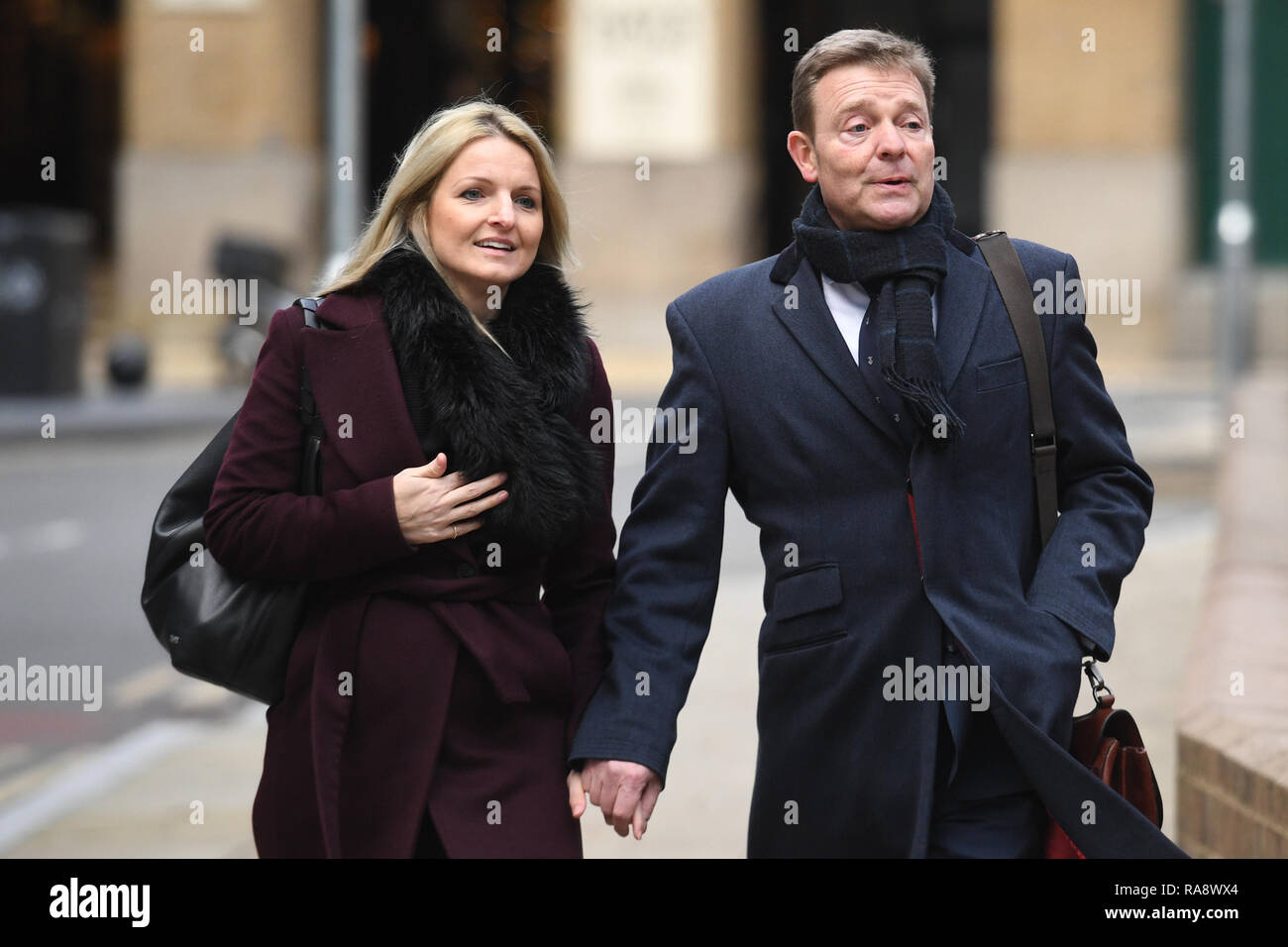 Conservative MP Craig Mackinlay with his wife Kati arrive at Southwark ...