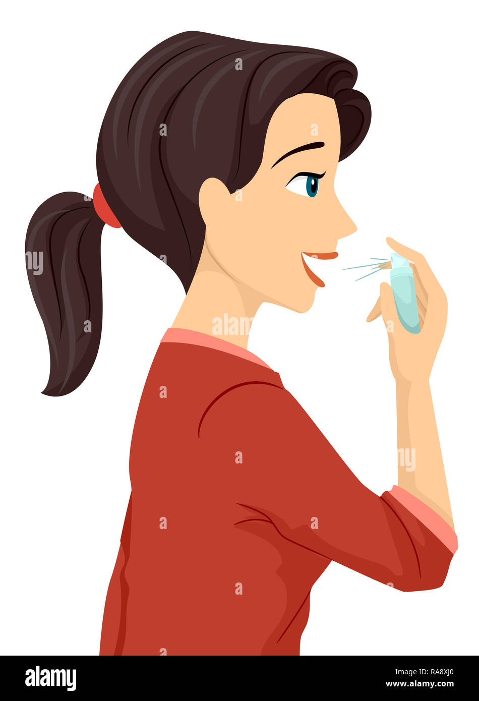 Bad breath cartoon hi-res stock photography and images - Alamy