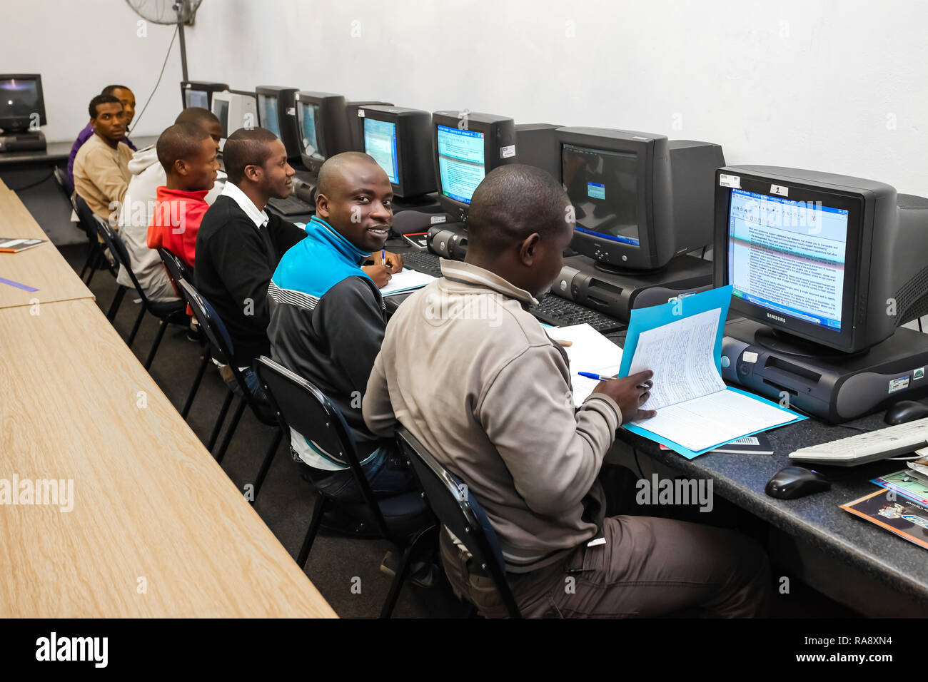 Johannesburg, South Africa - May 8 2012: Vocational Skills Training Centre in Africa Stock Photo ...
