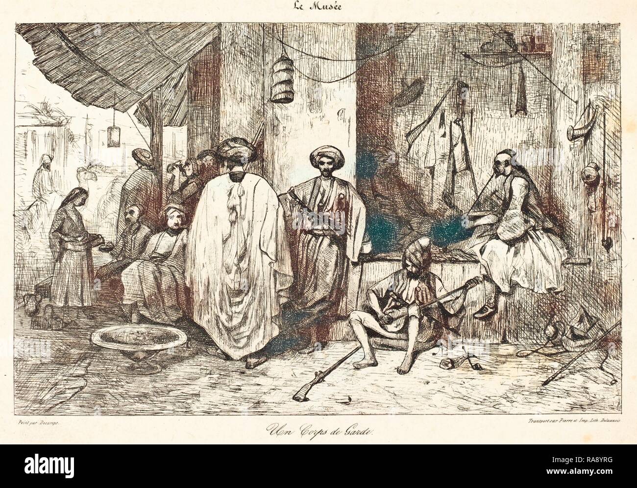 Alexandre-Gabriel Decamps (French, 1803 - 1860), Un Corps de Garde ...