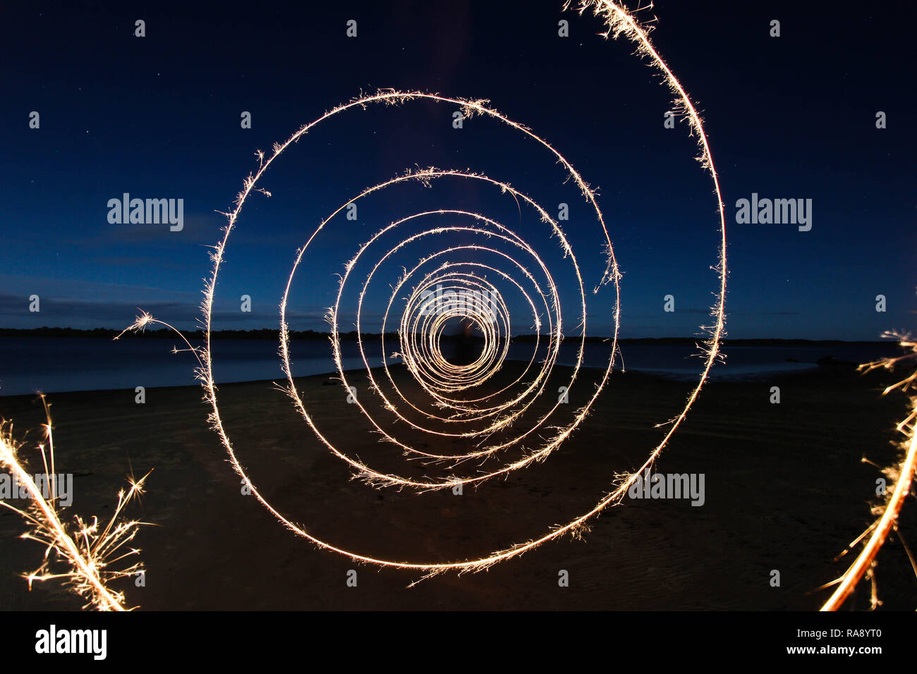 Long exposure sparklers hi-res stock photography and images - Alamy