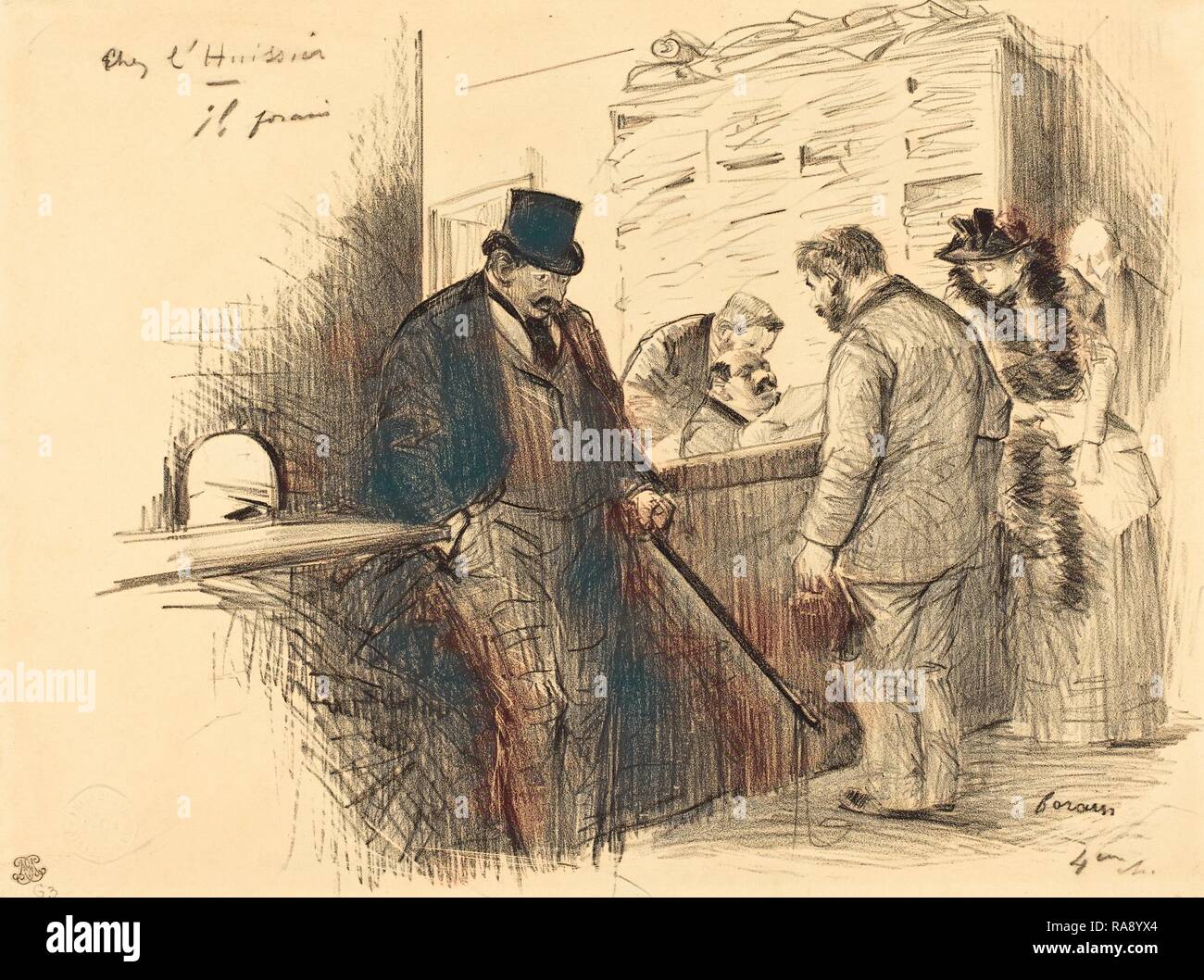 Jean-Louis Forain (French, 1852 - 1931), At the Bailiff's, c. 1891 ...