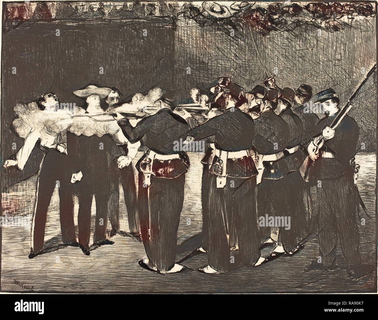 Edouard Manet (French, 1832 - 1883), Death of Maximilian at Queretaro ...