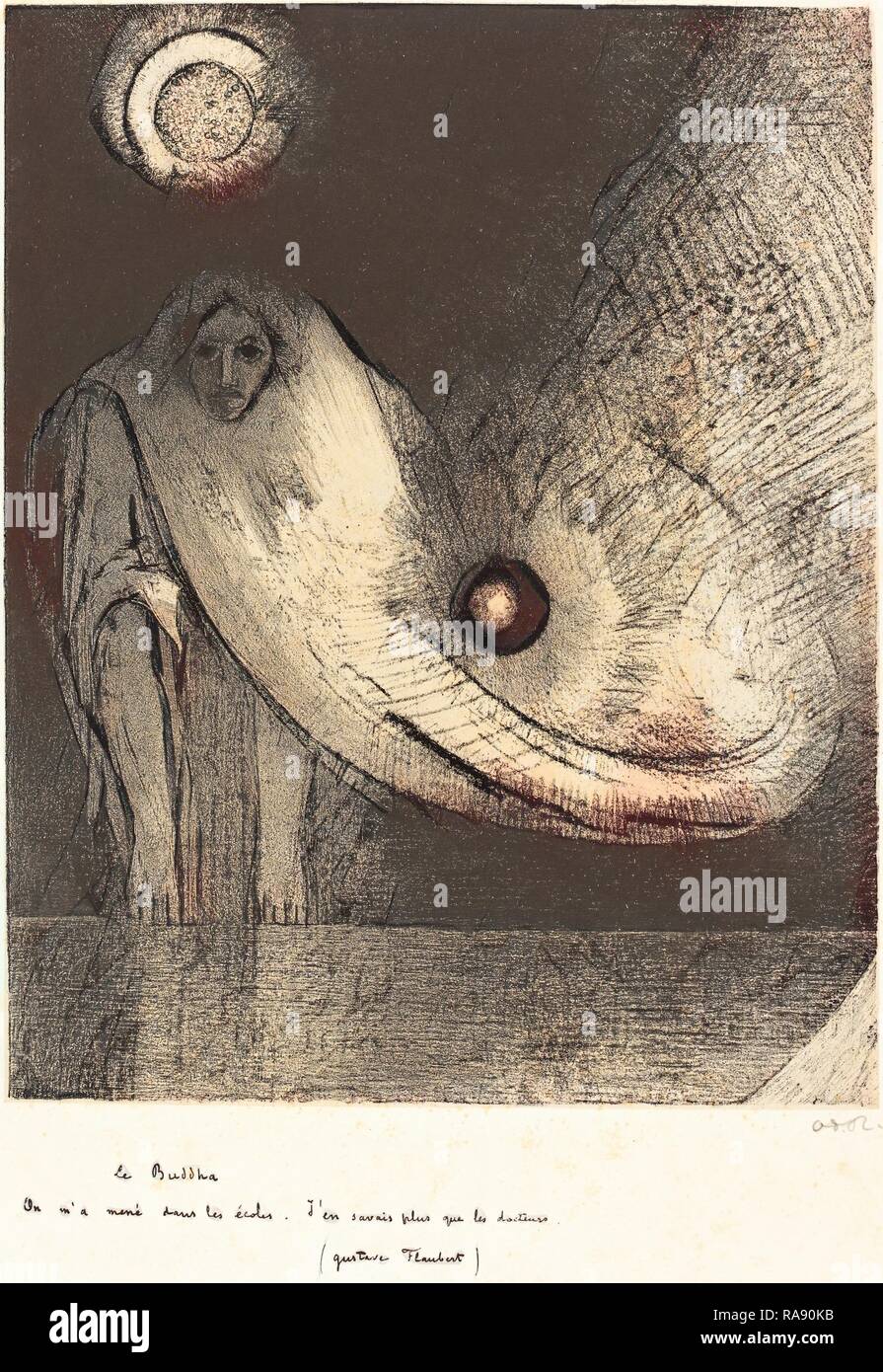 Odilon Redon (French, 1840 - 1916), Le Buddha, 1895, lithograph ...