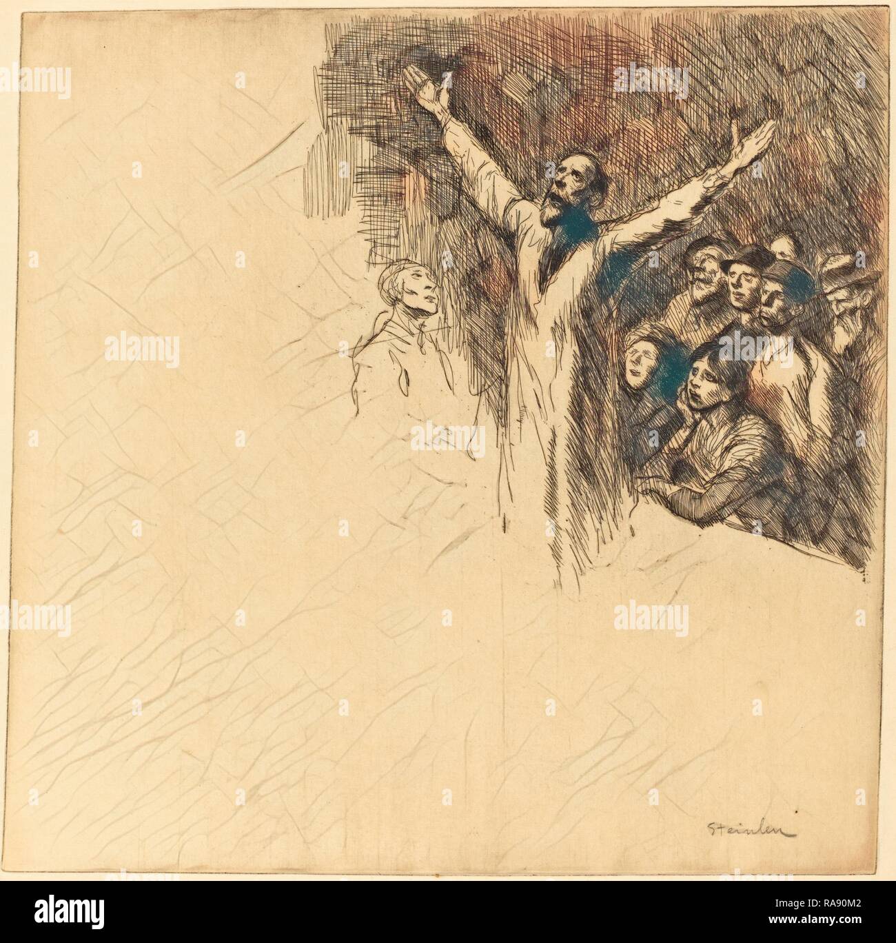 Théophile Alexandre Steinlen, Prophet (Le prophete), Swiss, 1859 - 1923 ...