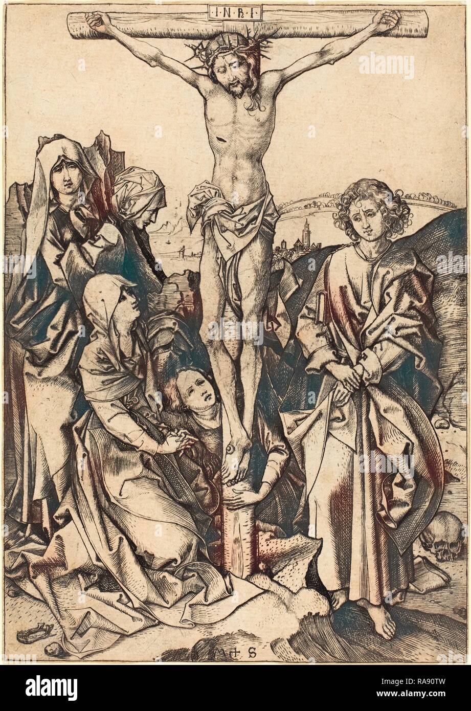 Martin Schongauer (German, c. 1450 - 1491), The Crucifixion, c. 1480 ...