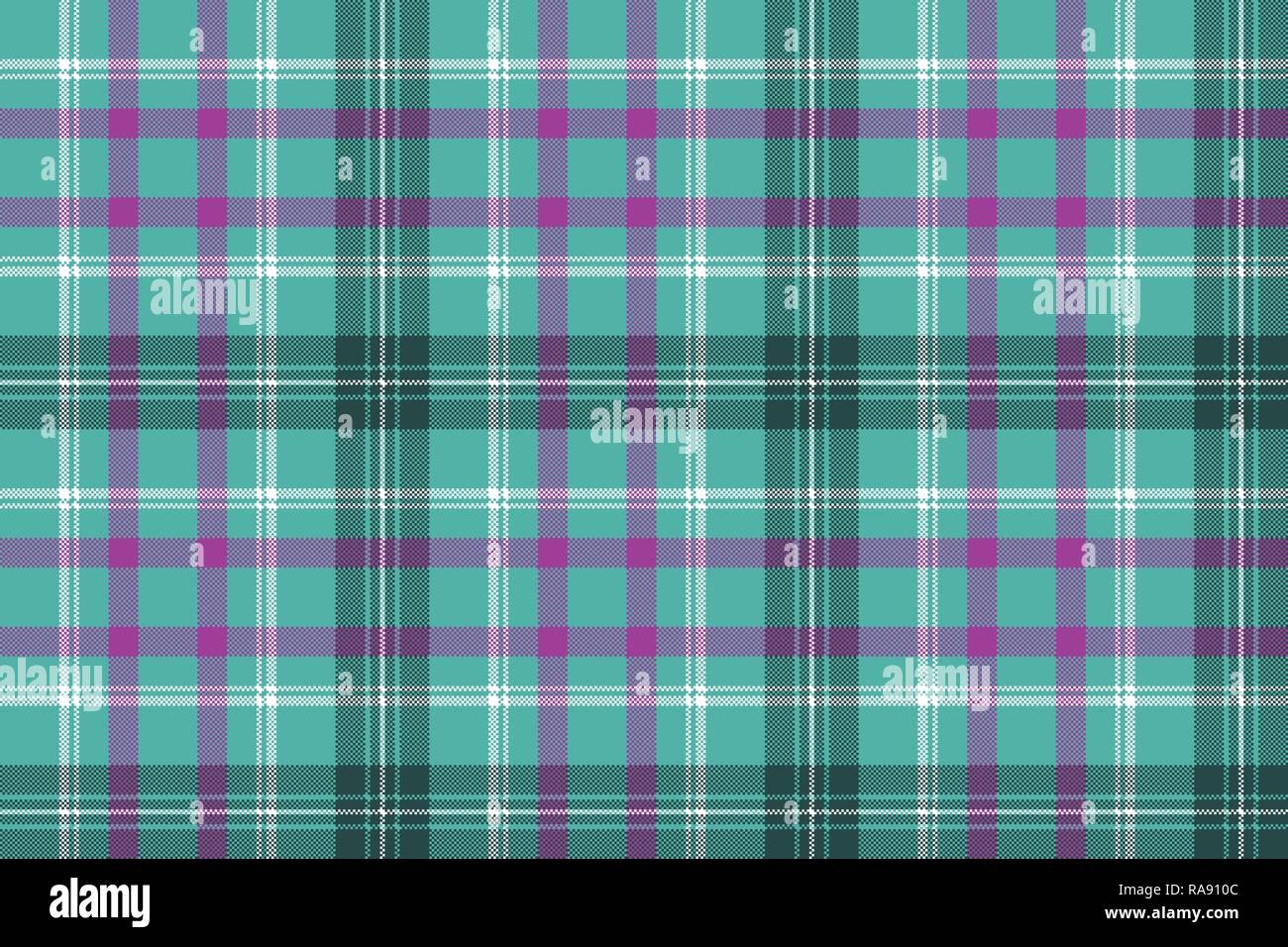 Blue tartan plaid seamless pattern. Vector illustration Stock Vector ...