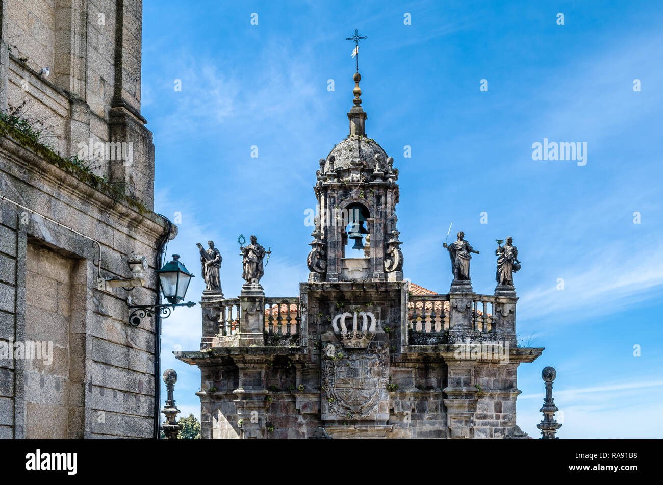 Church in Santiago de Compostela, Galicia, northern Spain Stock Photo ...