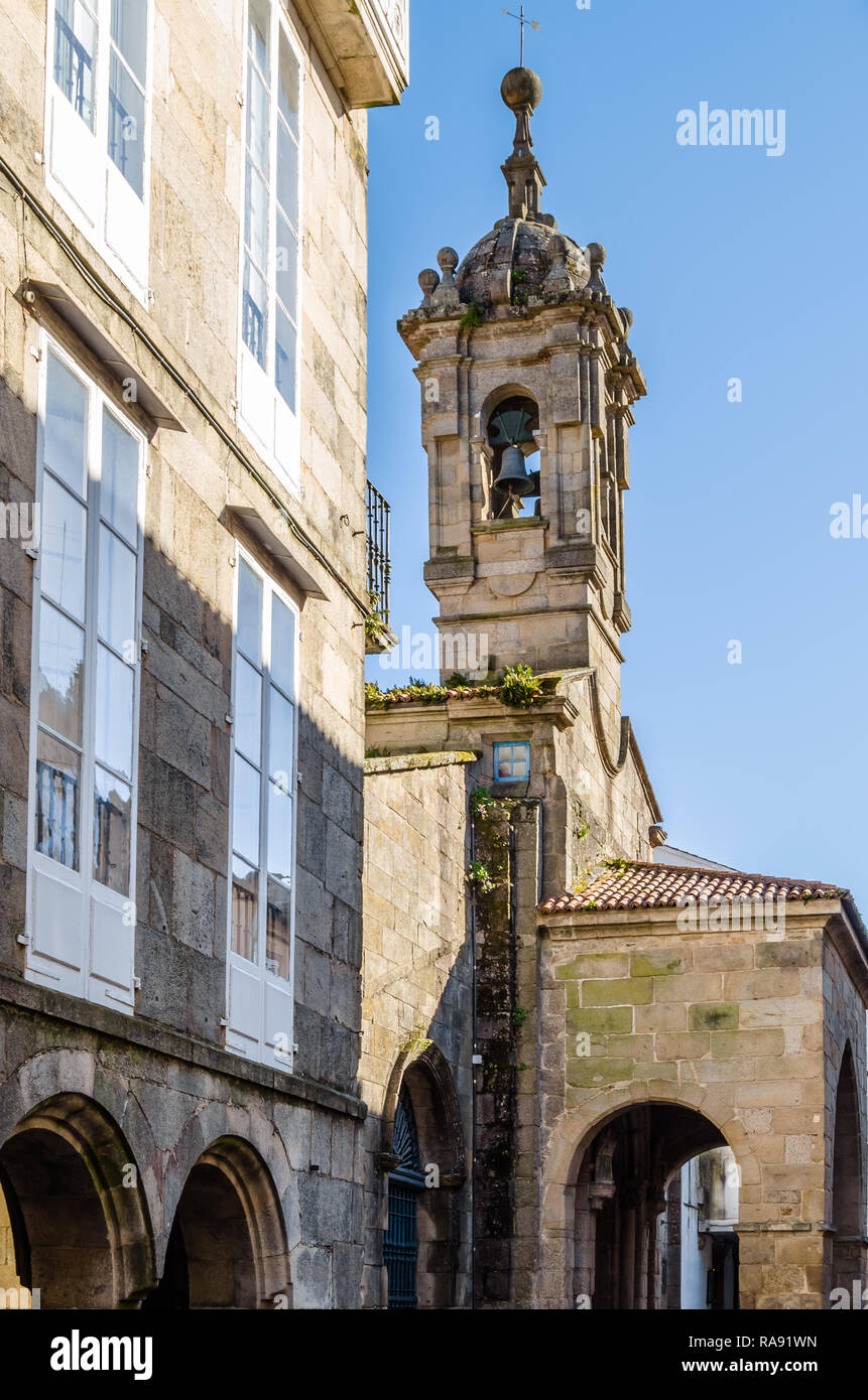Church in Santiago de Compostela, Galicia, northern Spain Stock Photo ...