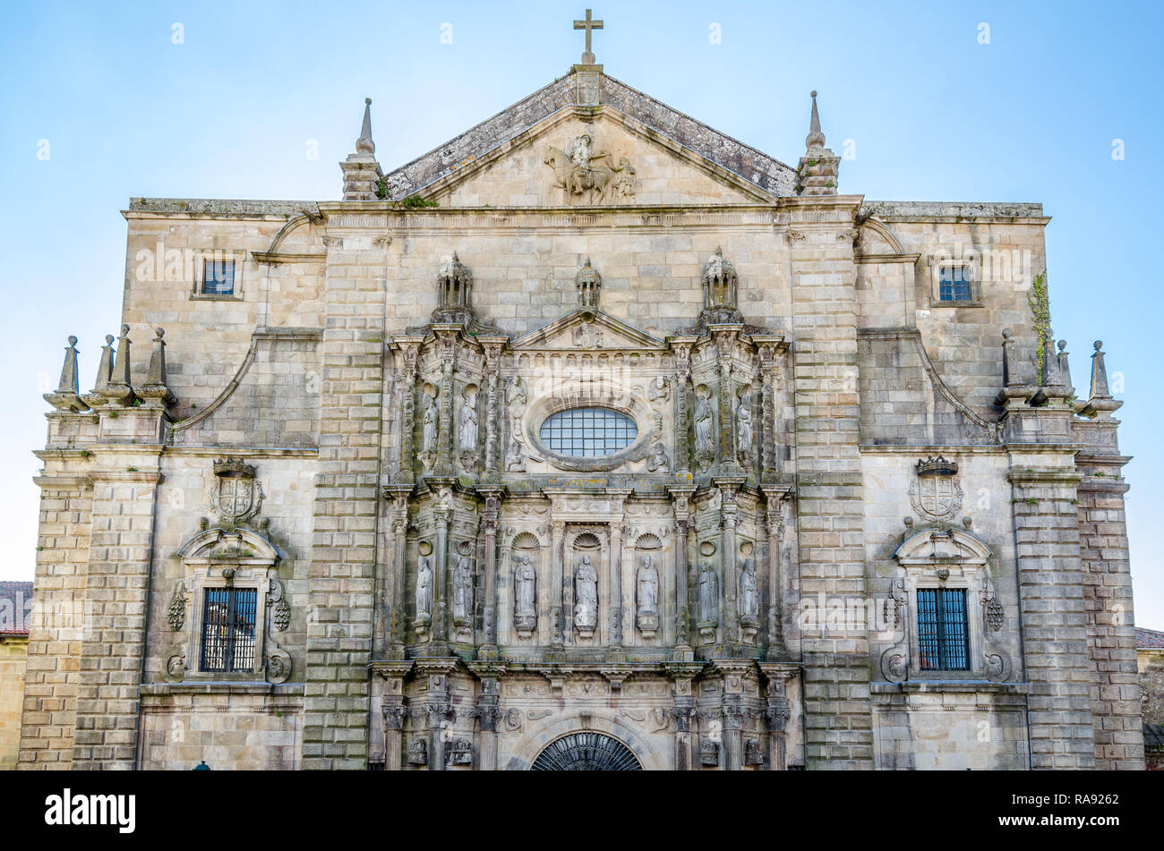 Church in Santiago de Compostela, Galicia, northern Spain Stock Photo ...