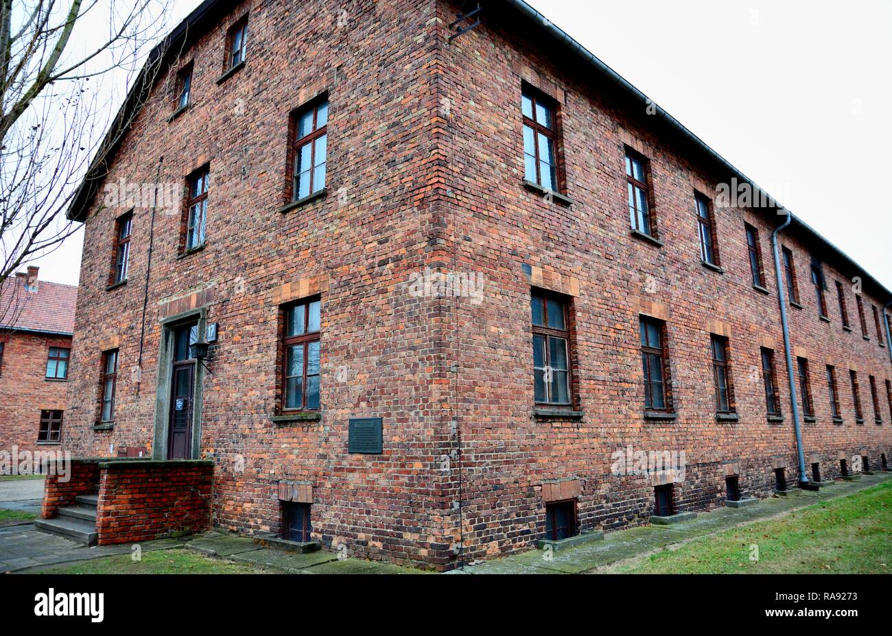 Auschwitz concentration camp prison camp poland hi-res stock ...