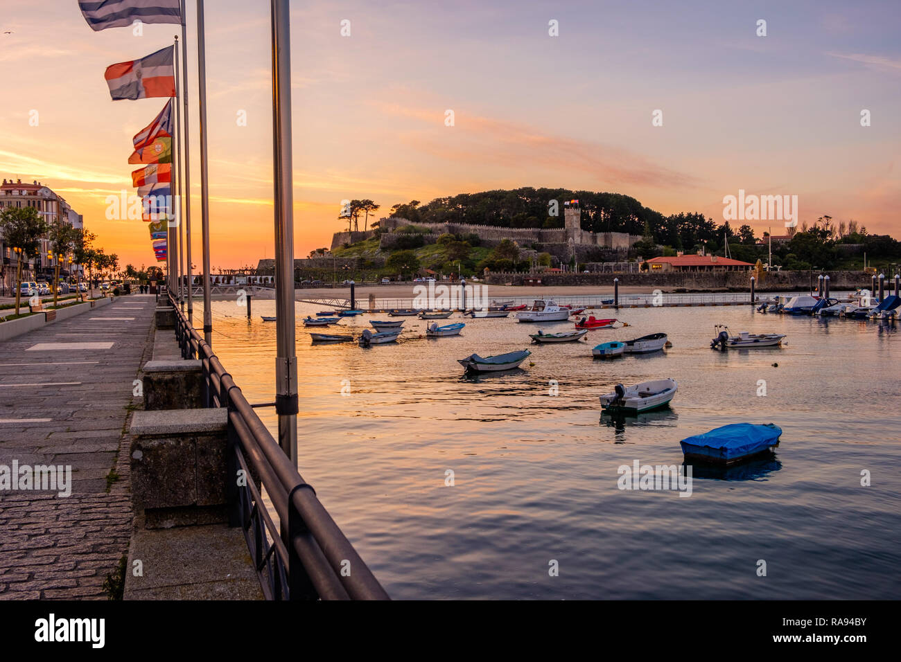 Monterreal castle baiona bayona spain hi-res stock photography and ...